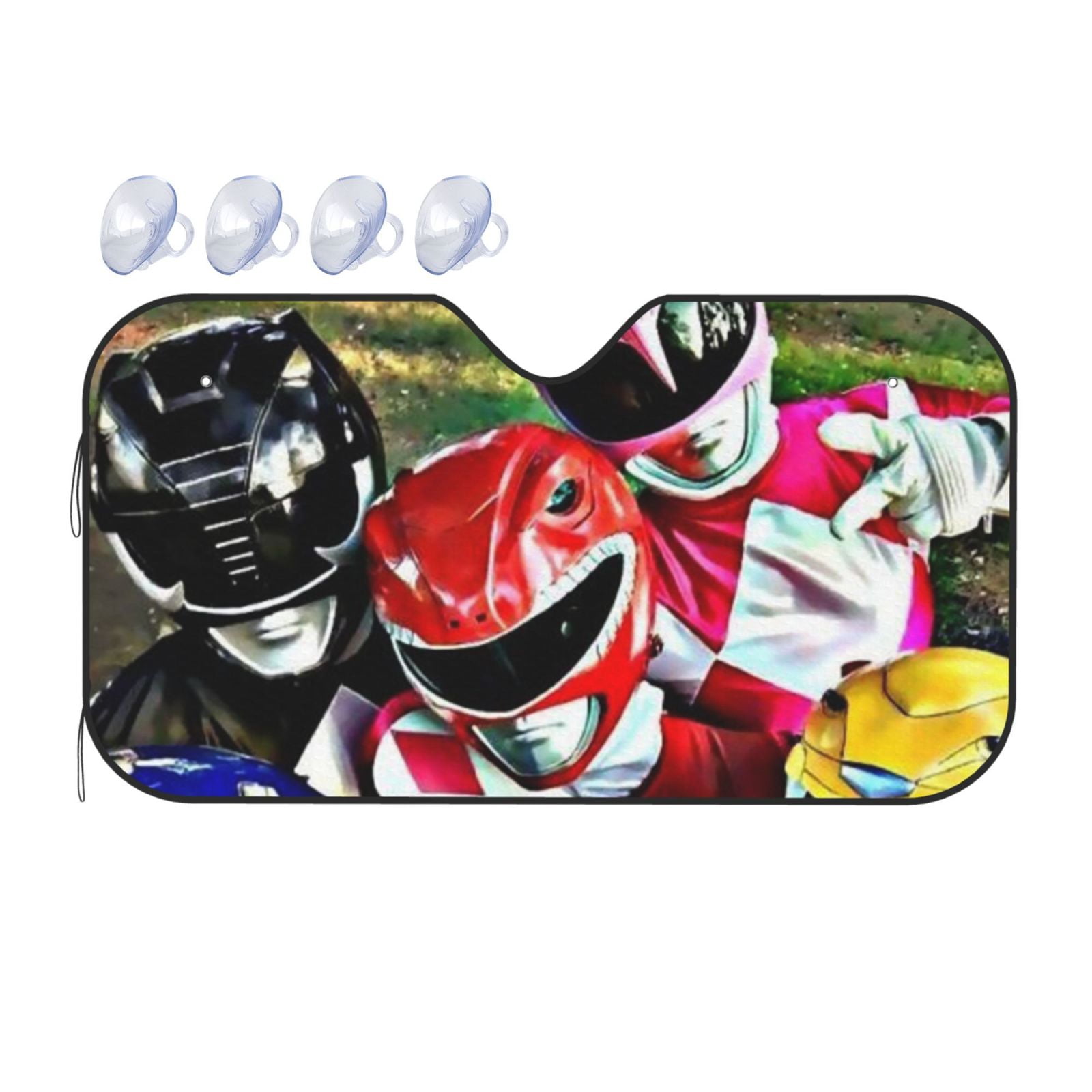 Power Rangers Car Sun Shade Windshield Sunshade Aluminum Foil Sun ...