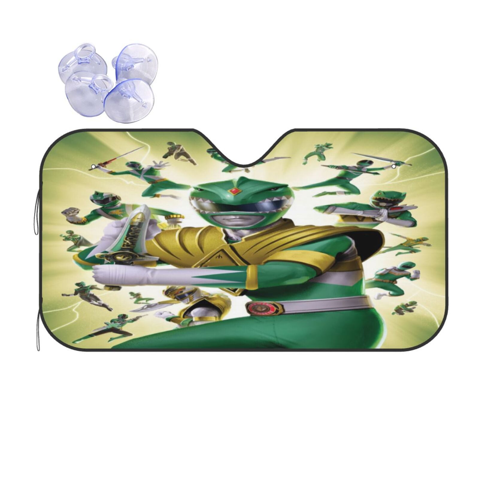Power Rangers Car Sunshade Front Windshield Sun Shades Foldable Car ...