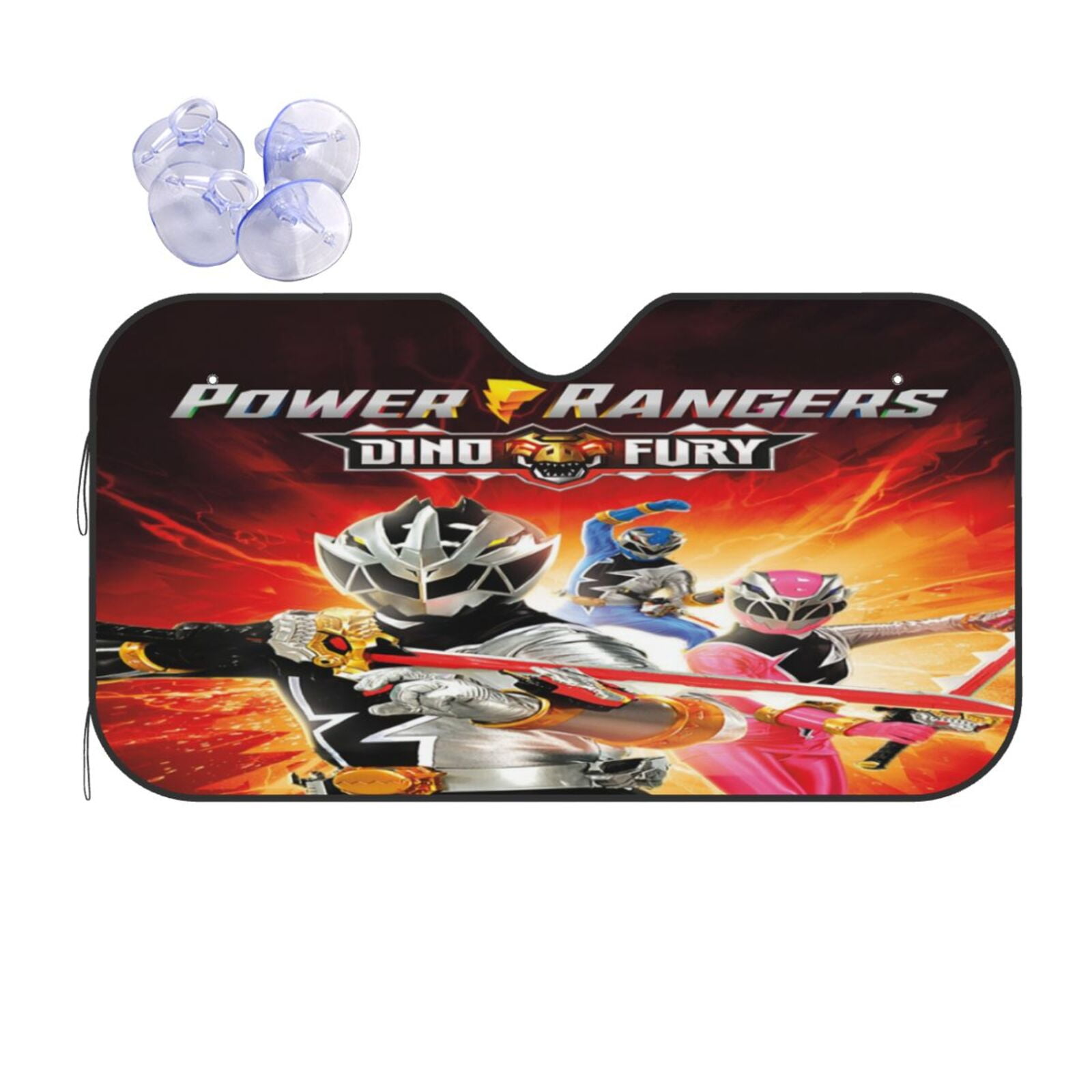 Power Rangers Car Sunshade Front Windshield Sun Shades Foldable Car ...