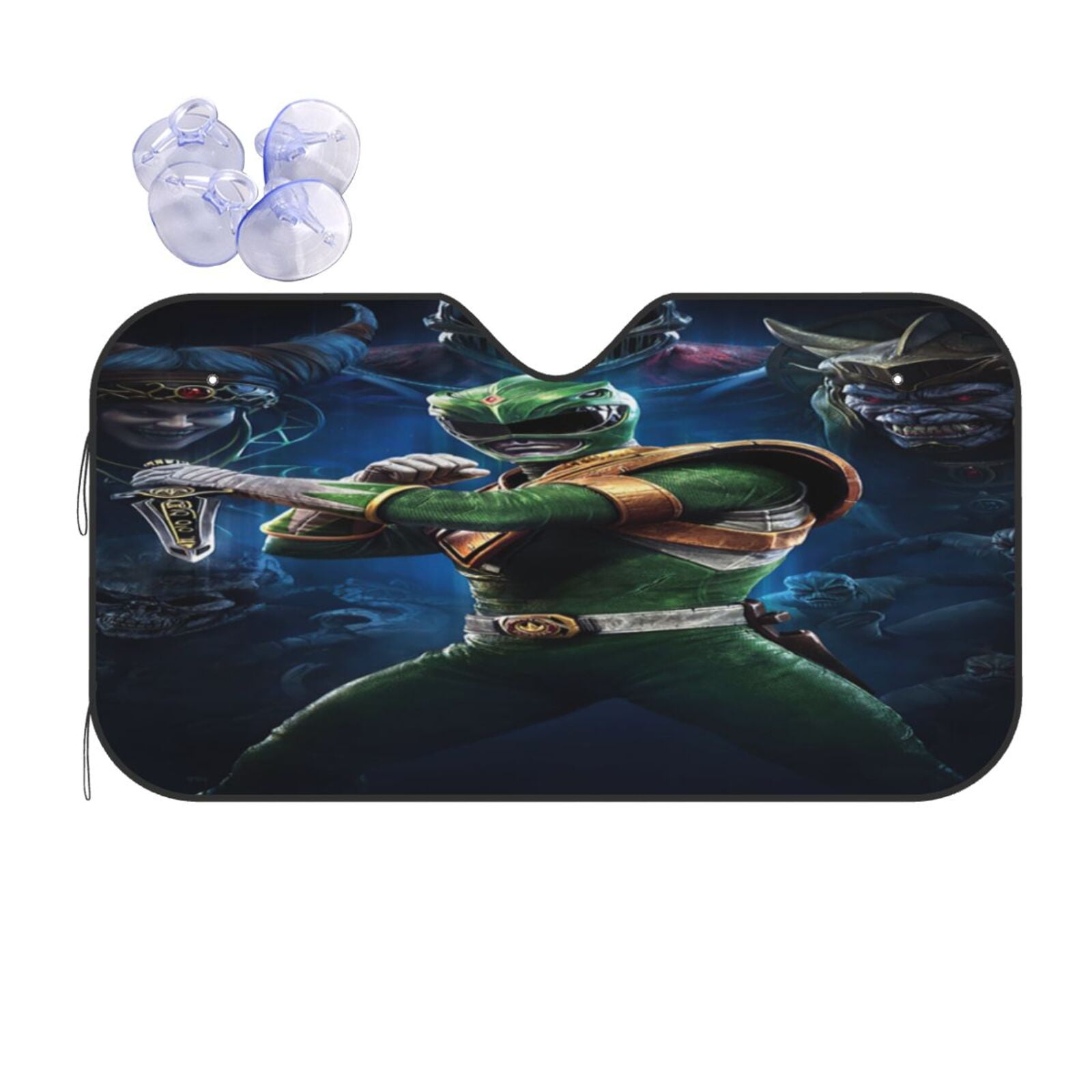 Power Rangers Car Sunshade Front Windshield Sun Shades Foldable Car ...