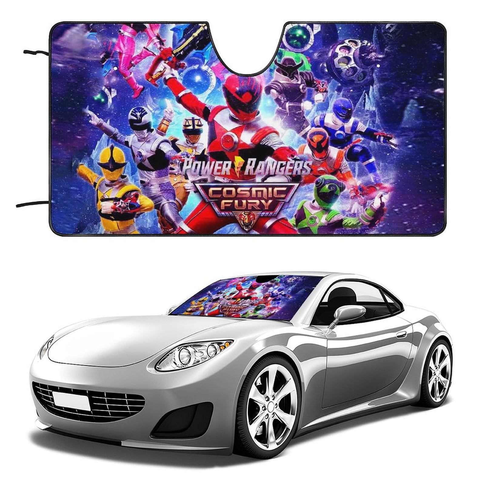 Power Rangers Car Windshield Sunshade Accessories Umbrella Foldable ...
