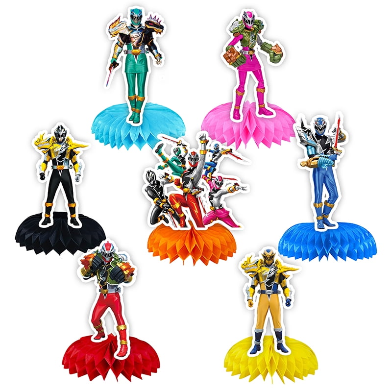 Power Rangers Centerpieces Honeycomb Table Toppers Decorations for ...