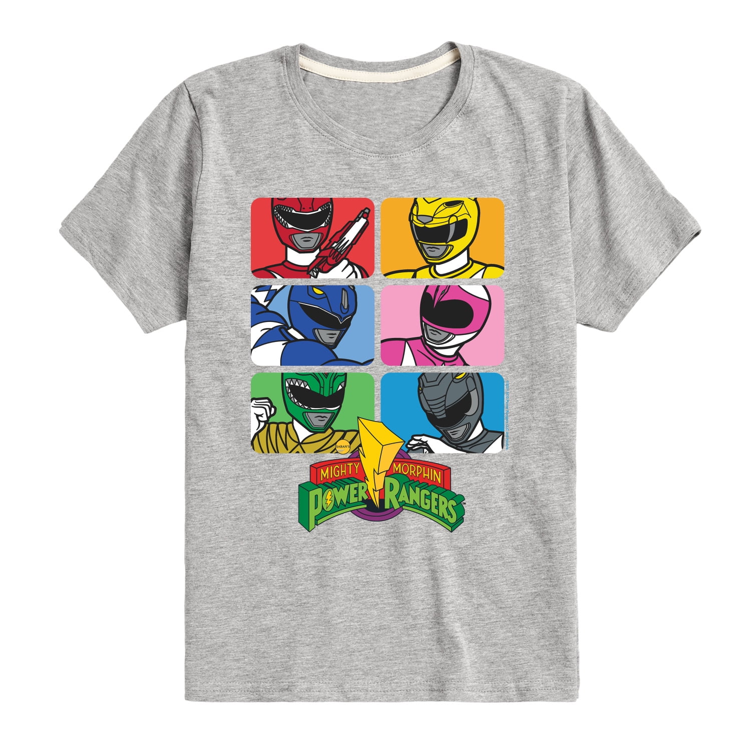 Power Rangers - Character Blocks - Boy's Short Sleeve Tee - Walmart.com