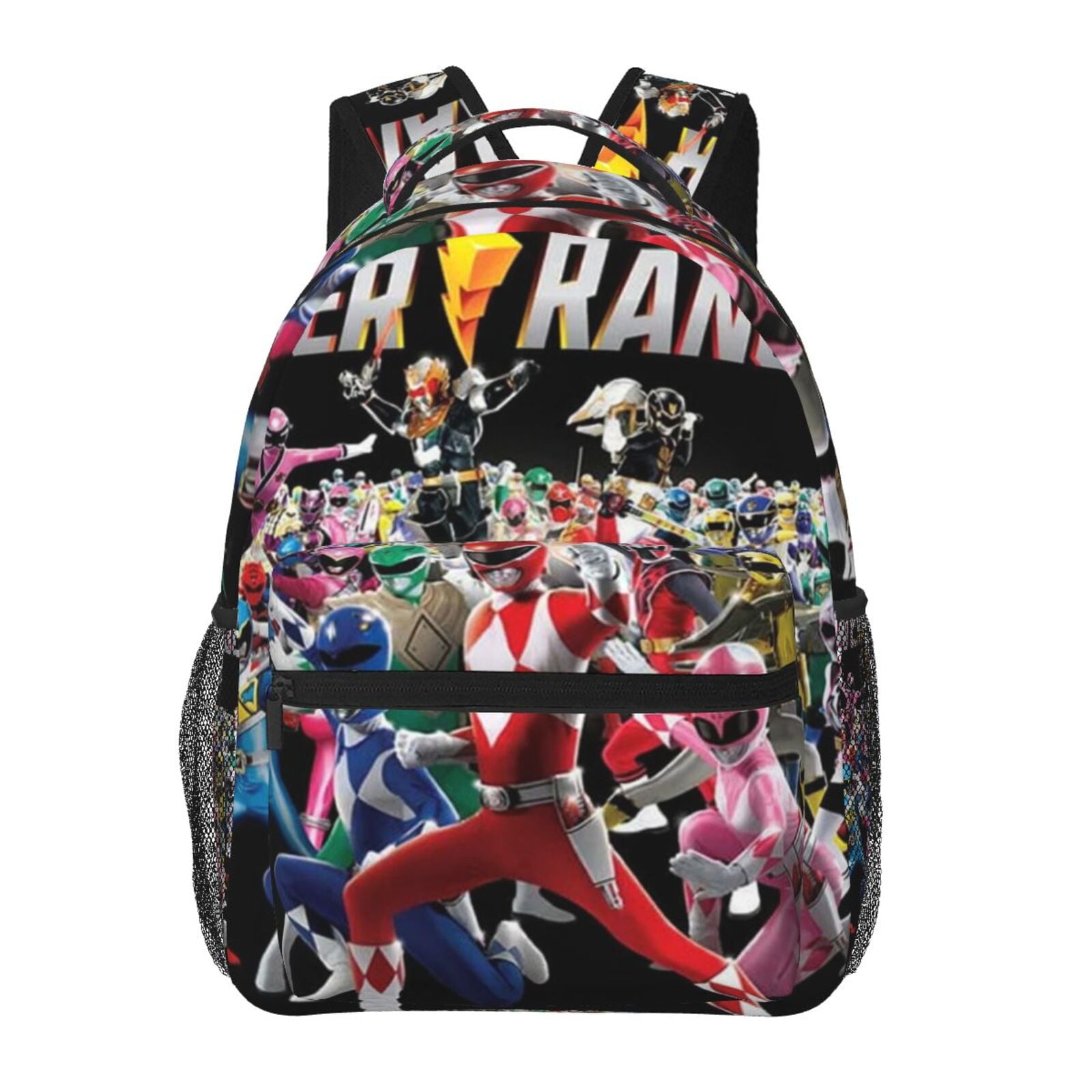 Power Rangers Characters Adjustable Laptop Backpack School Student Book ...