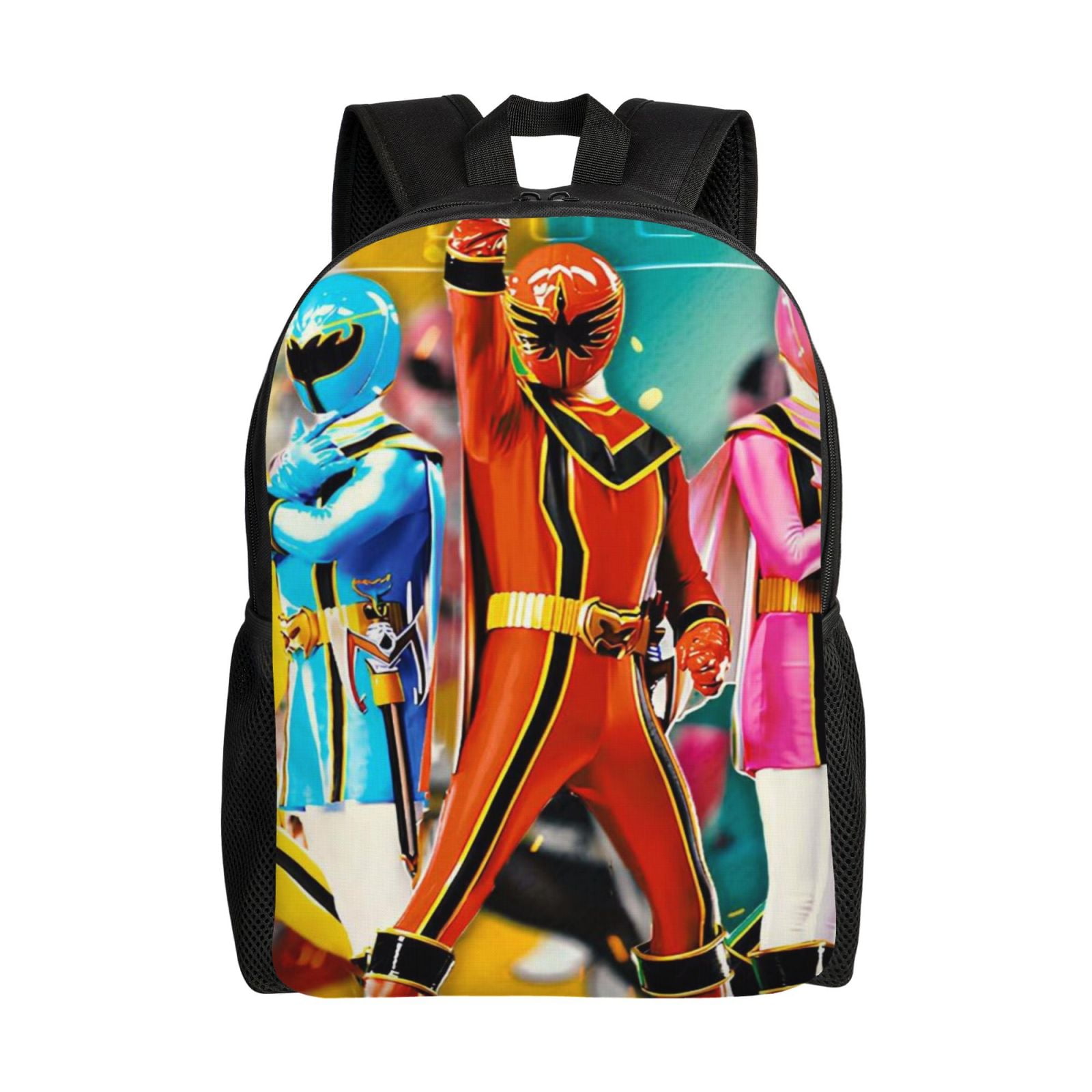 Power Rangers Characters Backpack Laptop School Bag Student Satchel ...