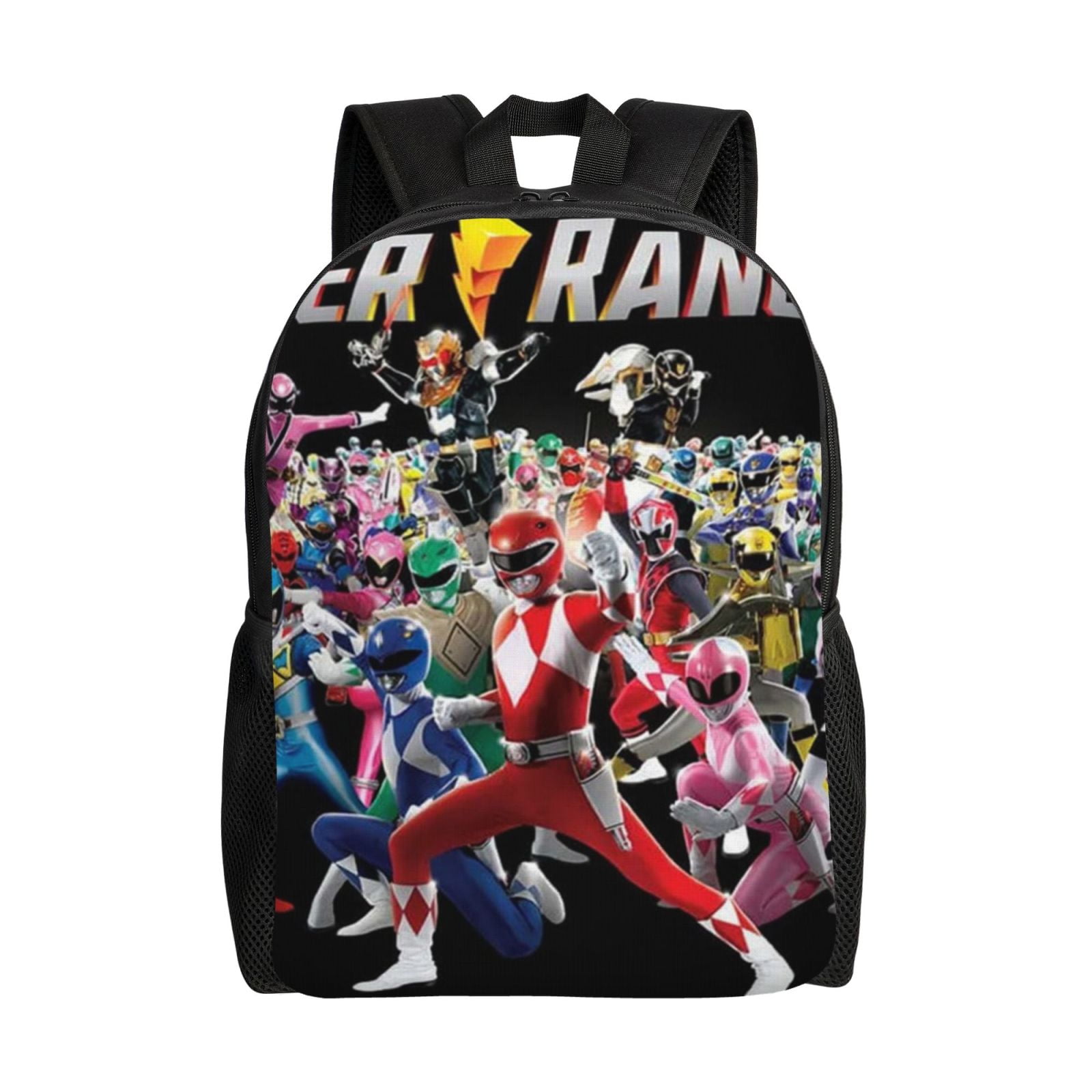 Power Rangers Characters Backpack Laptop School Bag Student Satchel ...