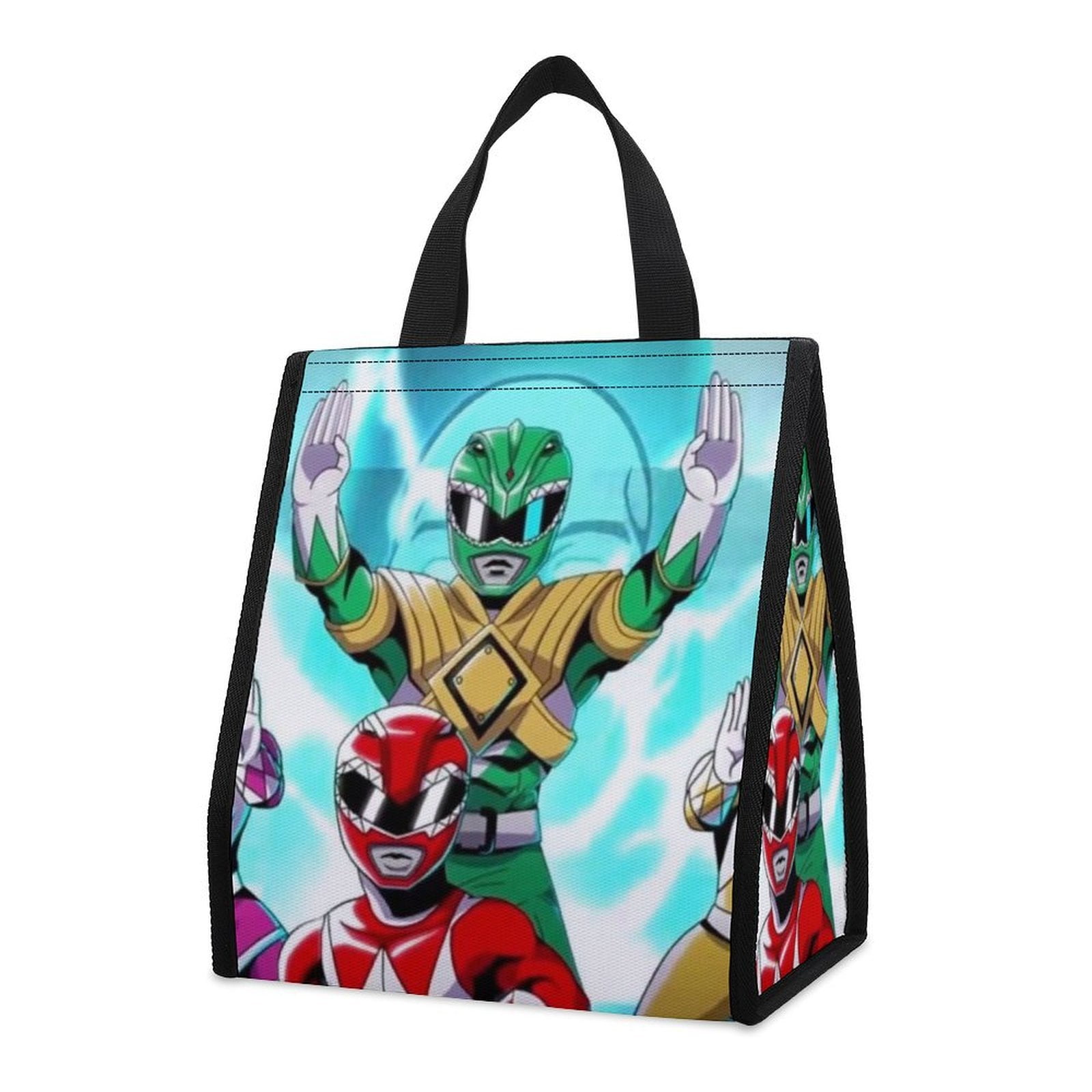 Power Rangers Characters Folding Insulated Lunch Bag Portable Lunchbag ...