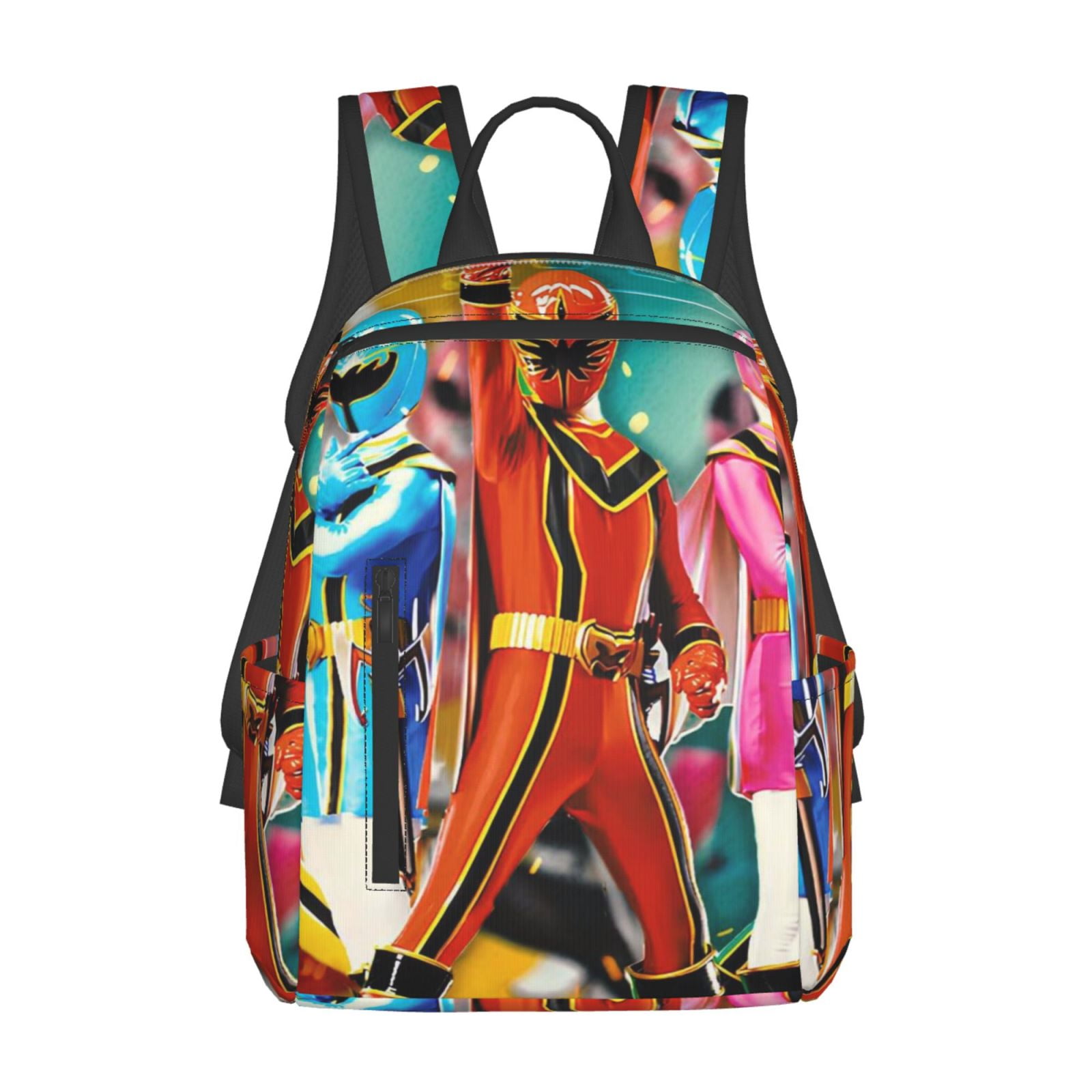 Power Rangers Characters Lightweight Backpack Student Bookbag School ...