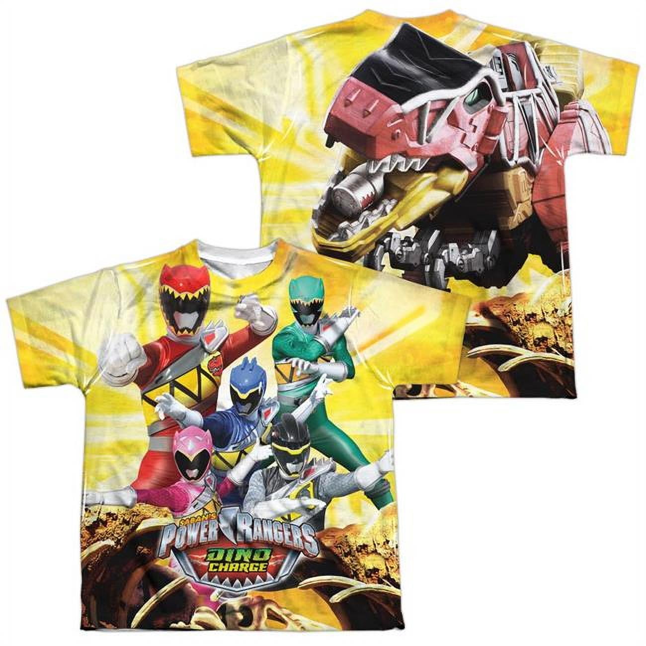 Power Rangers Charged For Battle (Front Back Print) Big Boys Youth ...