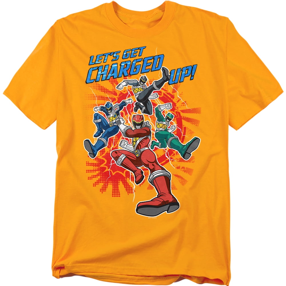 Power Rangers T-Shirt Charged Up Unisex Graphic Tee For Men & Women ...