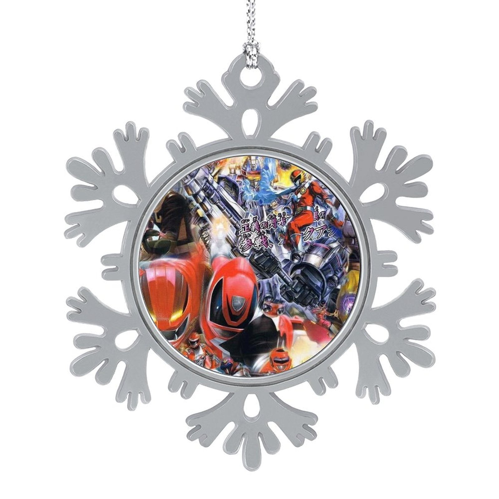 Power Rangers Christmas Snowflake Ornaments, Christmas Tree Decorations ...