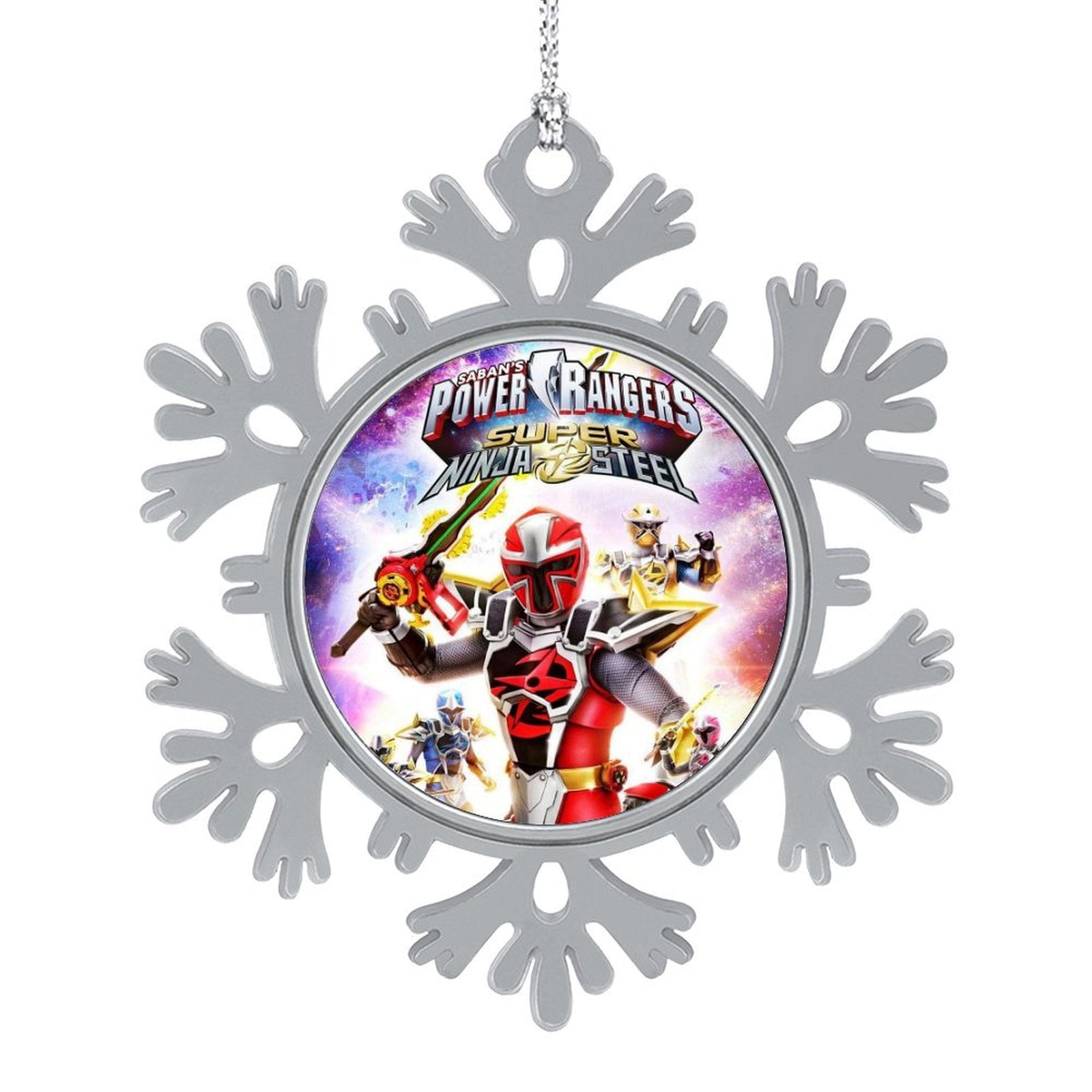 Power Rangers Christmas Snowflake Ornaments, Christmas Tree Decorations ...