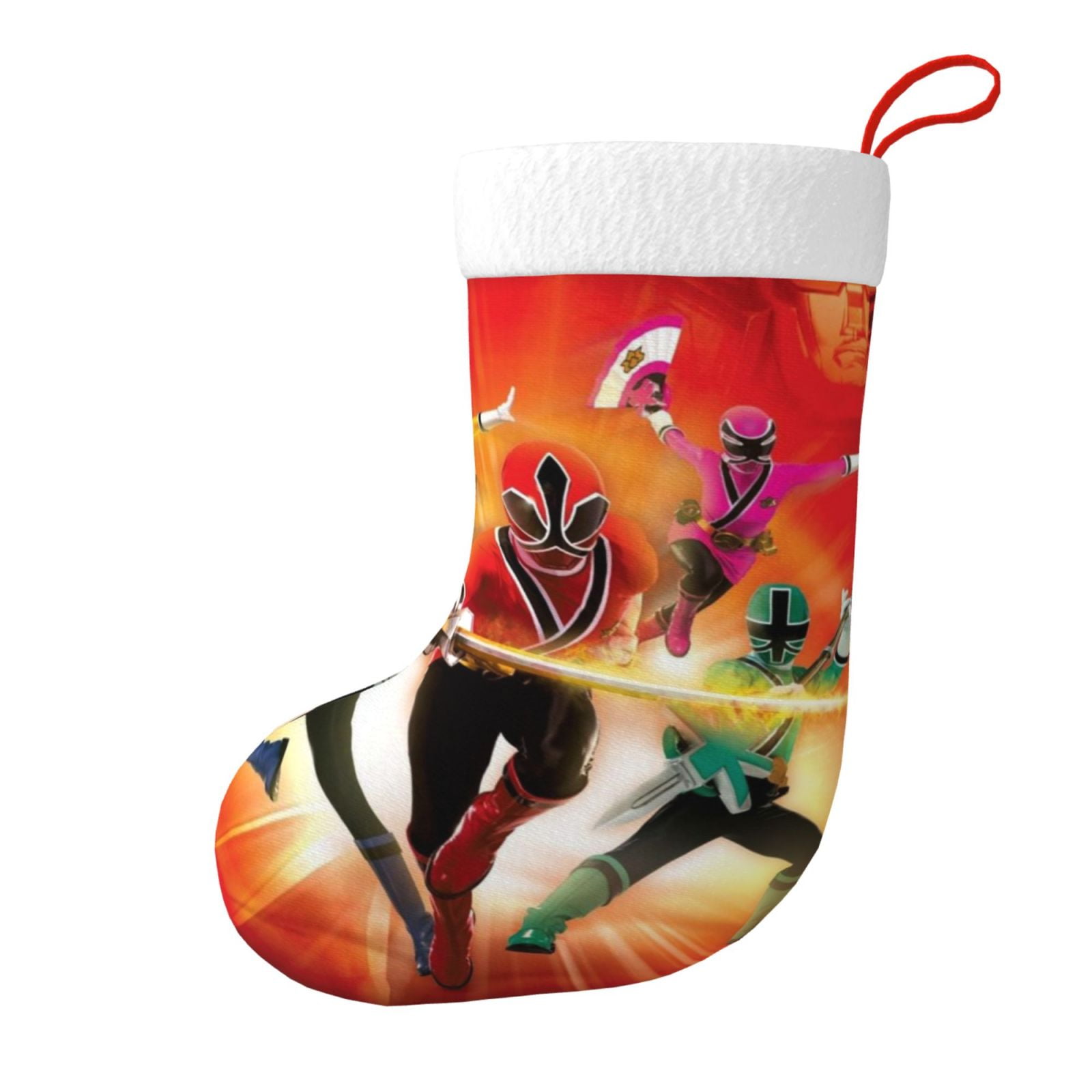 Power Rangers Christmas Stocking Fireplace Hanging Soft Xmas Socks ...