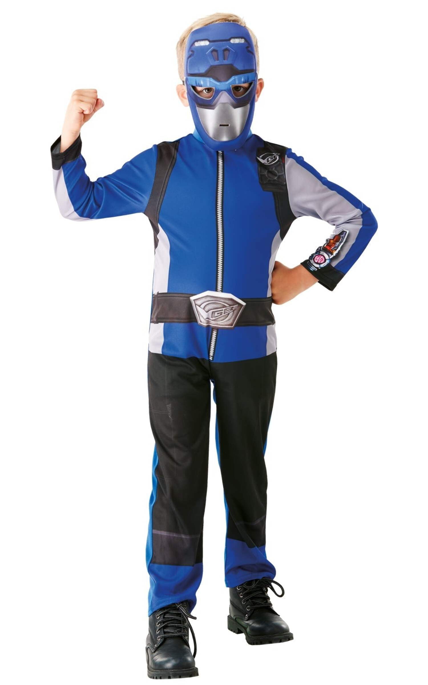 Power Rangers Classic Blue Ranger Be 7-8 Years Male Kids Fancy Dress ...
