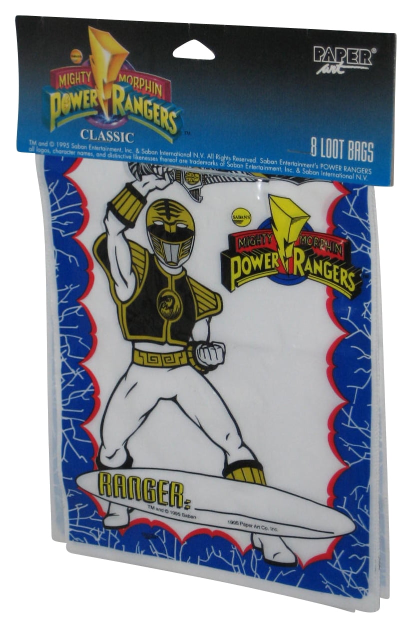 Power Rangers Classic White Ranger (1995) Paper Art Look Bags - Walmart.com