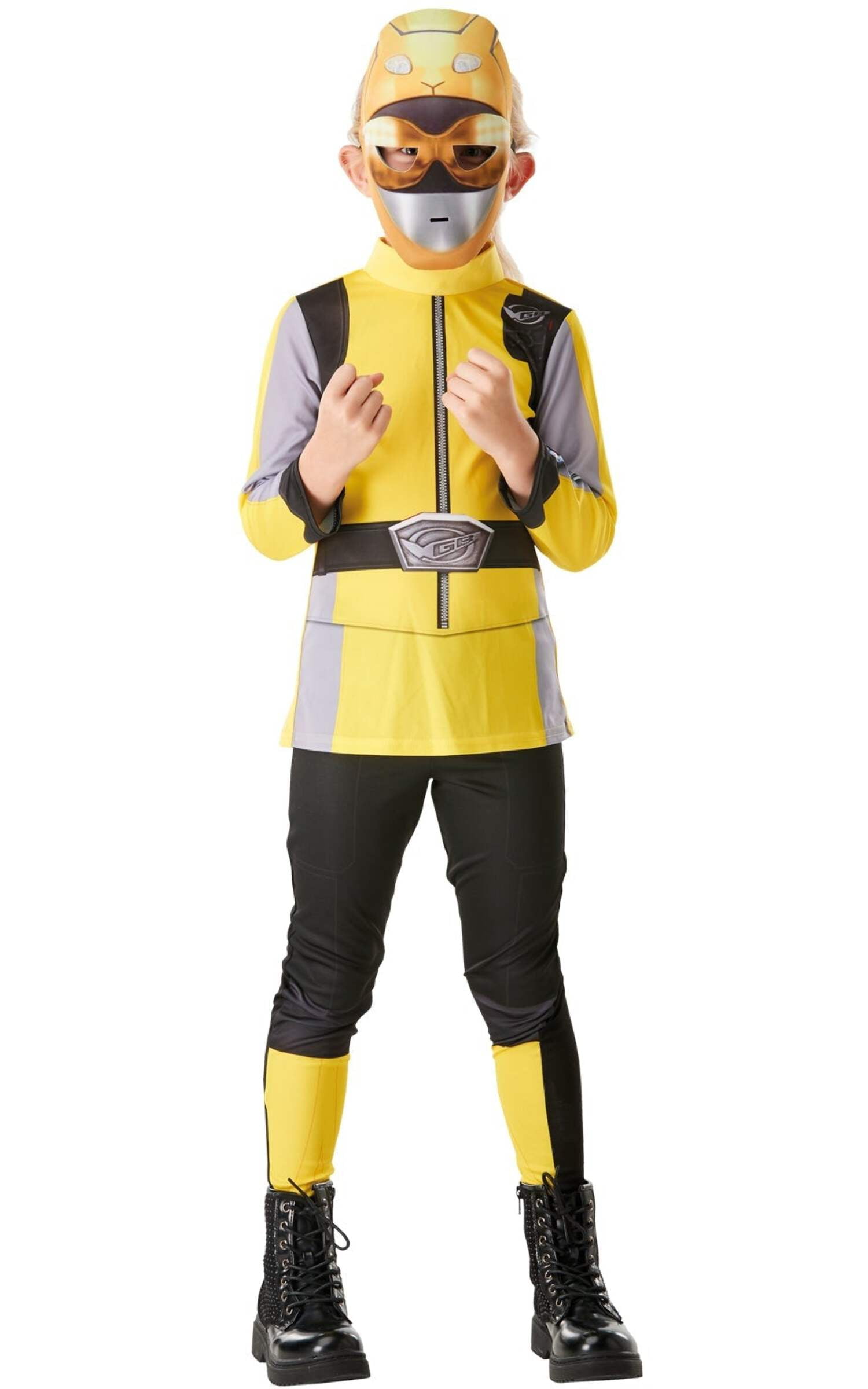 Power Rangers Classic Yellow Ranger 7-8 Years Female Kids Fancy Dress ...