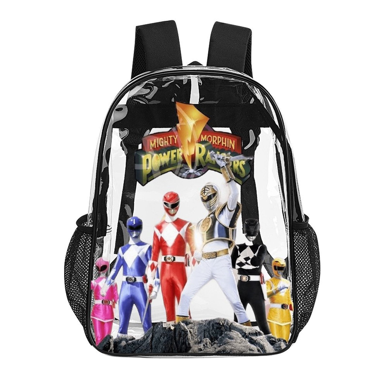 Power Rangers Clear Backpack PVC Transparent Backpack - Walmart.com