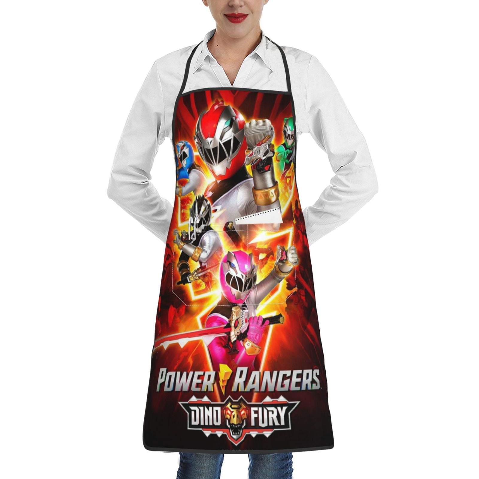 Power Rangers Cooking Chef Apron Adjustable Bib Apron Kitchen Cooking ...