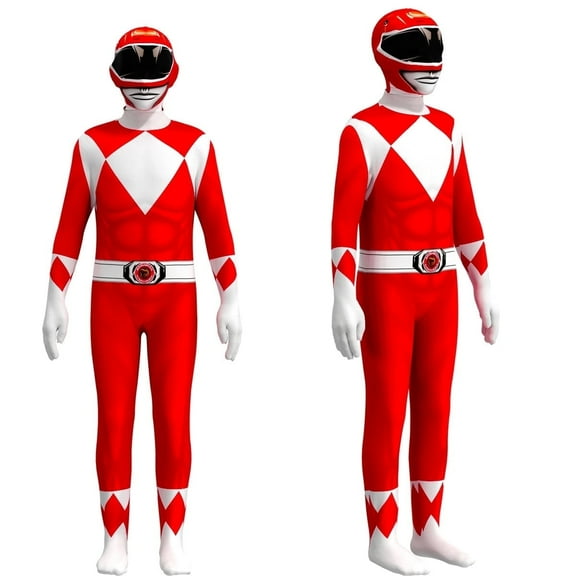 Power Rangers Cosplay Costumes for Kids Jumpsuit Fancy Dress up costume ...