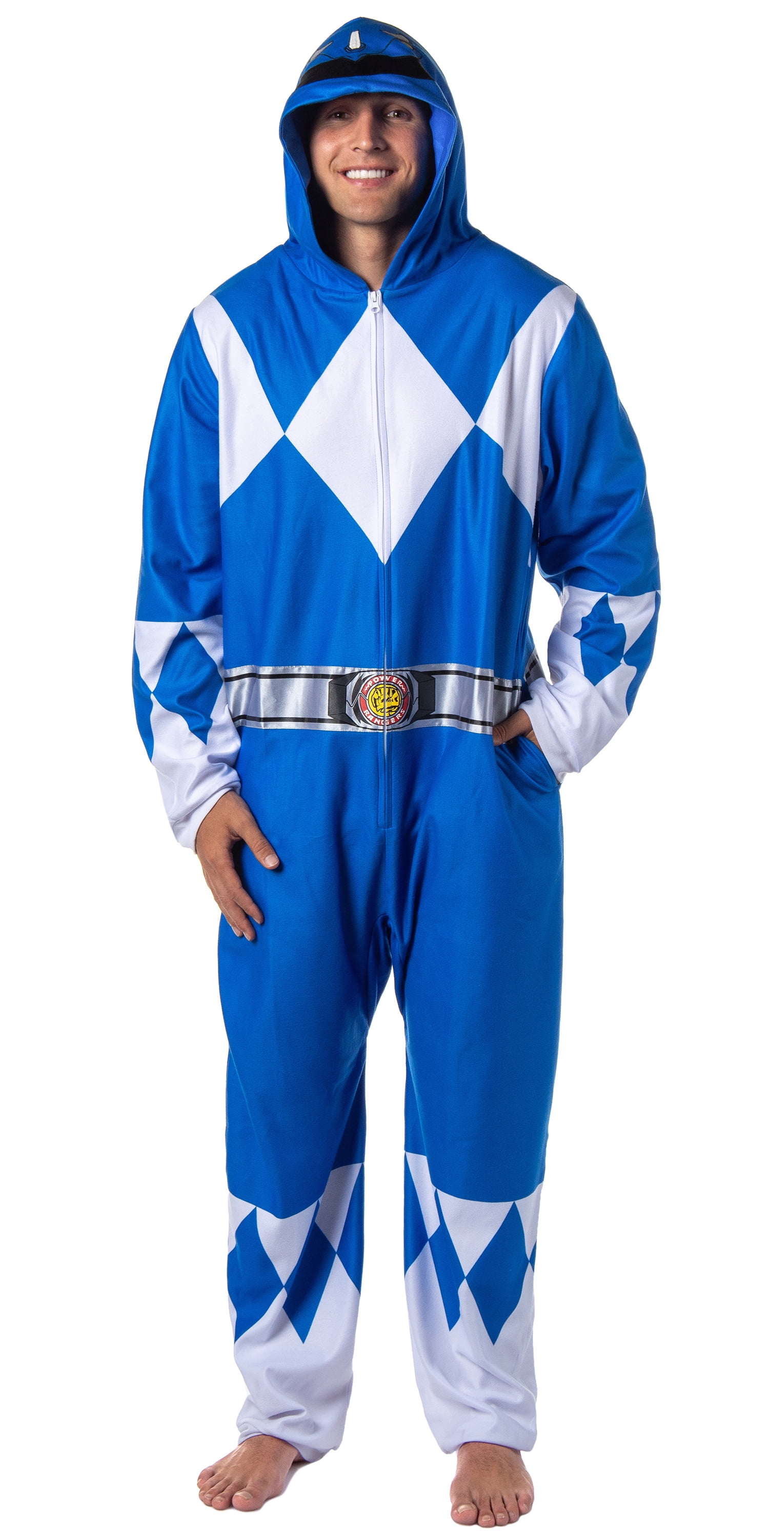 Power Rangers Costume Union Suit One Piece Pajama Outfit For Men And ...
