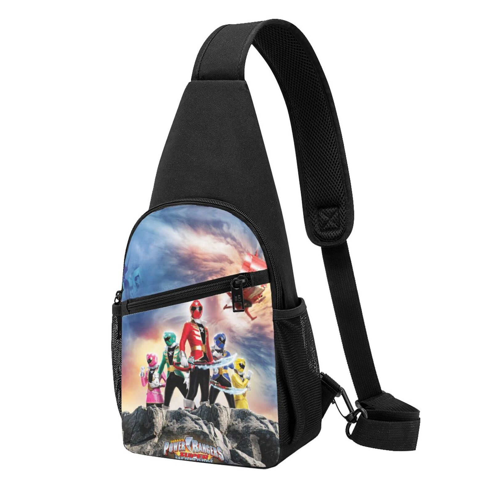 Power Rangers Crossbody Backpack Sling Bag for Men Women One Shoulder ...