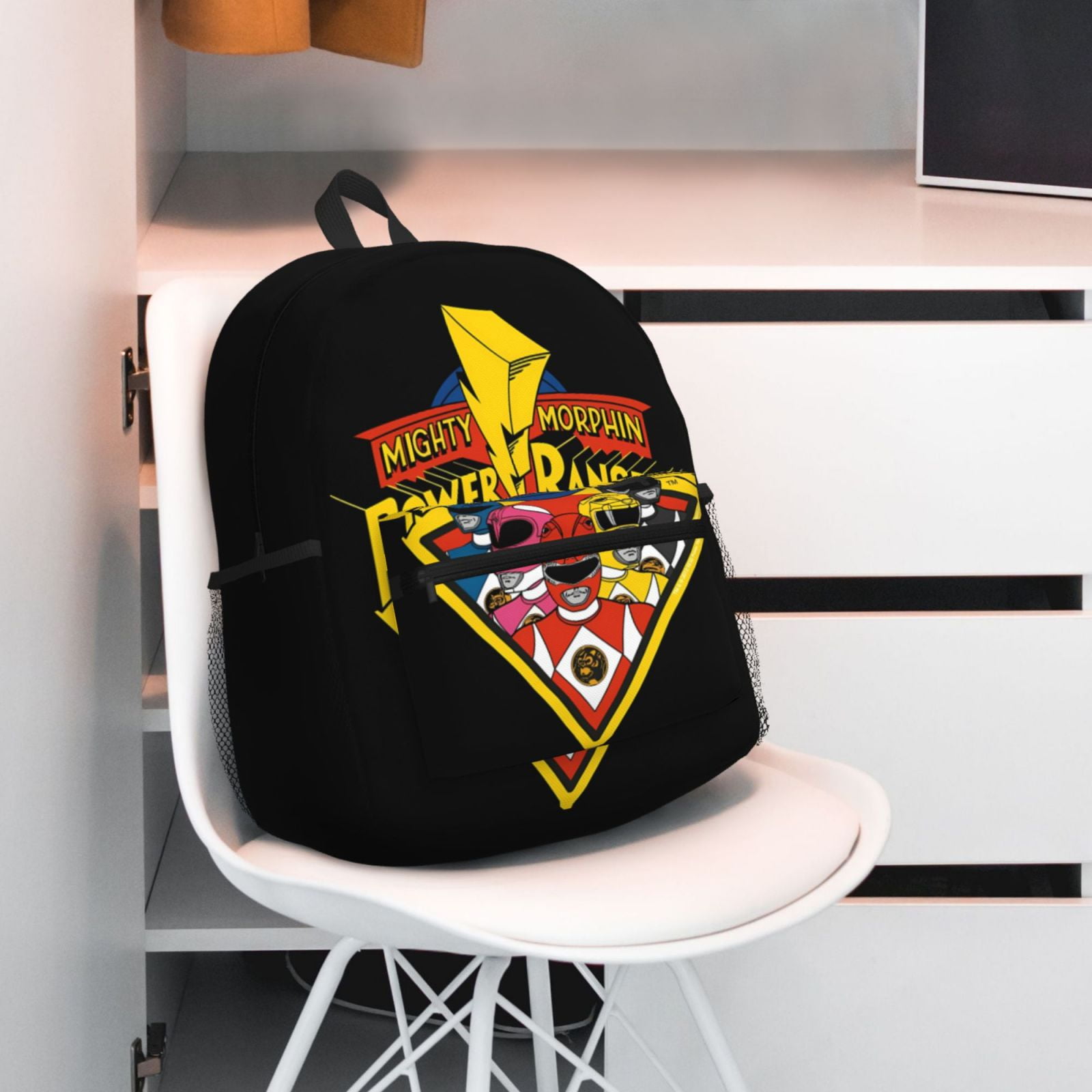 Power Rangers Customized lightweight and comfortable backpack Zippered ...