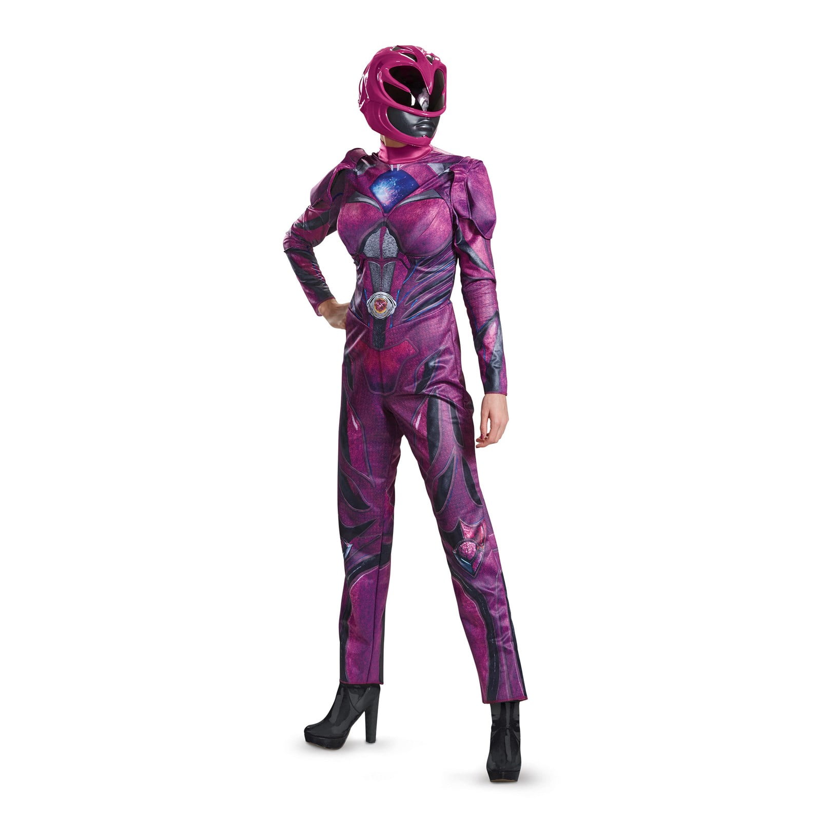 Free Shipping Power Rangers Deluxe Pink Ranger Adult Costume 1511