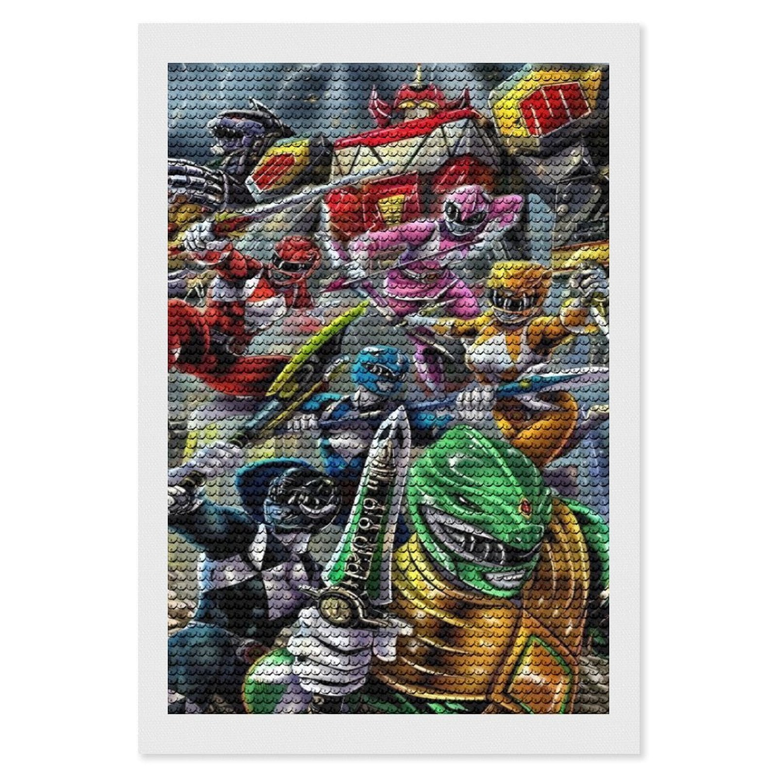 Power Rangers Diamond Art Kits, 5D Diamond Art for Home Wall Art Decor ...