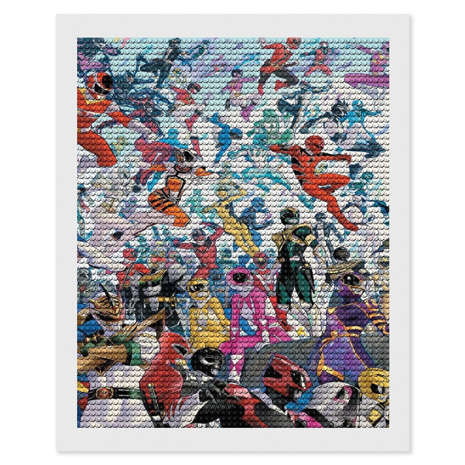 Power Rangers Diamond Art Kits, 5D Diamond Art for Home Wall Art Decor ...