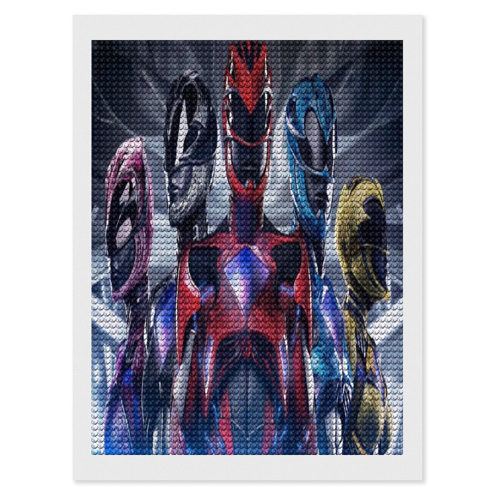 Power Rangers Diamond Art Kits, 5D Diamond Art for Home Wall Art Decor ...