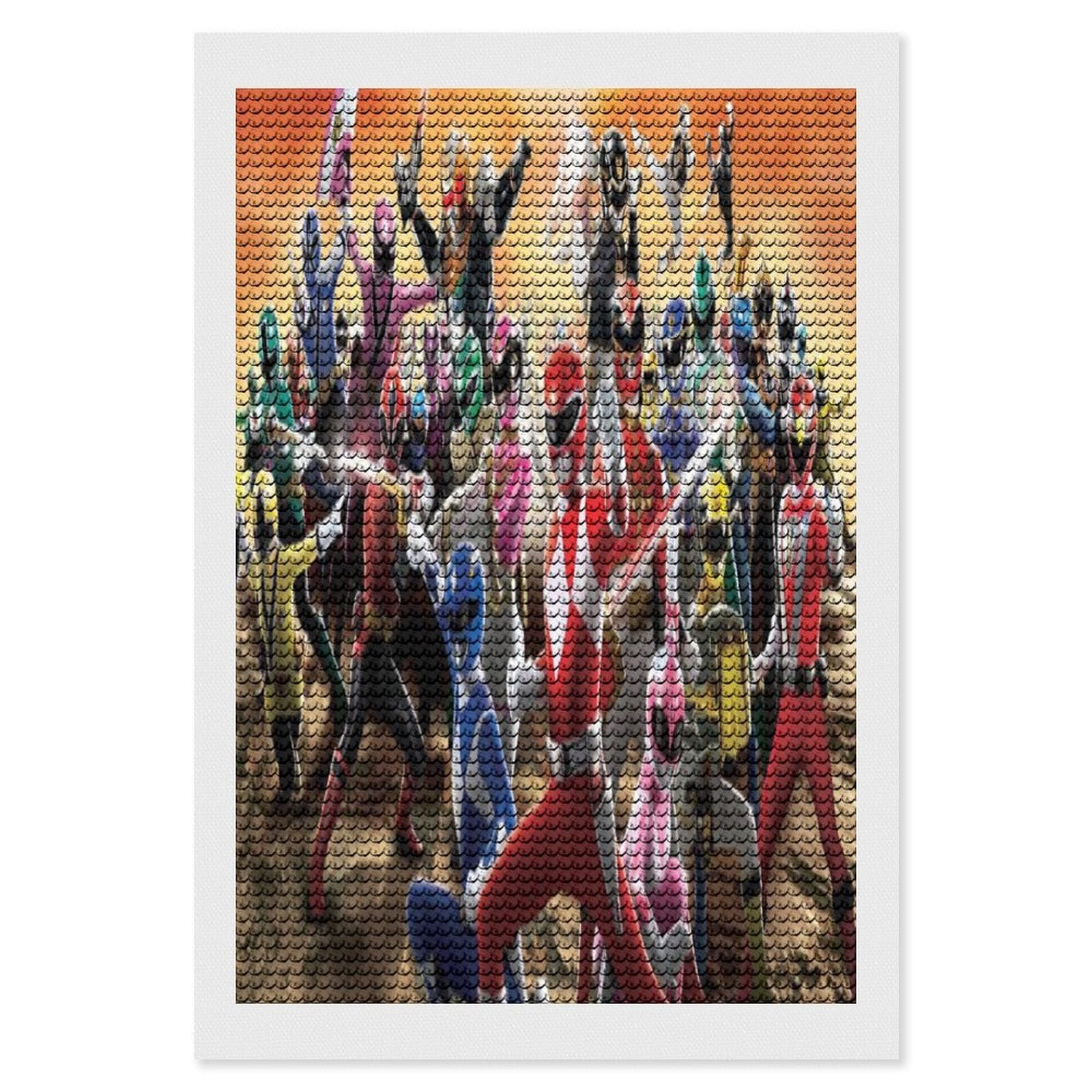Power Rangers Diamond Art Kits, 5D Diamond Art for Home Wall Art Decor ...
