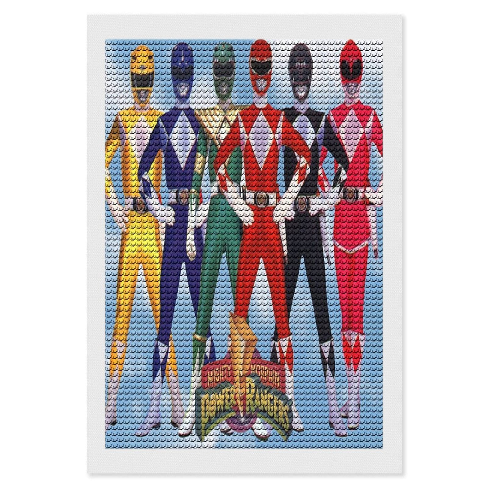 Power Rangers Diamond Art Kits, 5D Diamond Art for Home Wall Art Decor ...