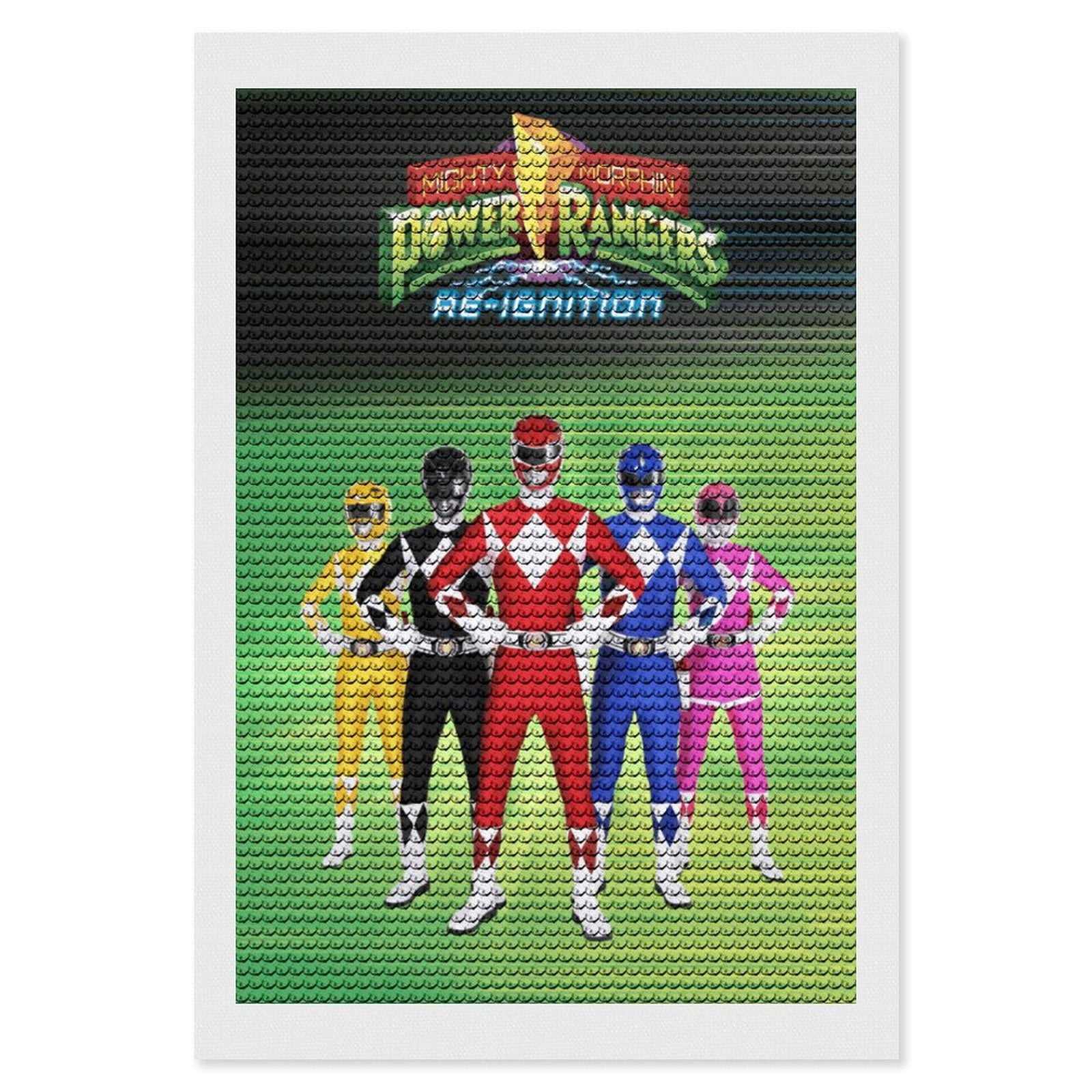 Power Rangers Diamond Art Kits, 5D Diamond Art for Home Wall Art Decor ...