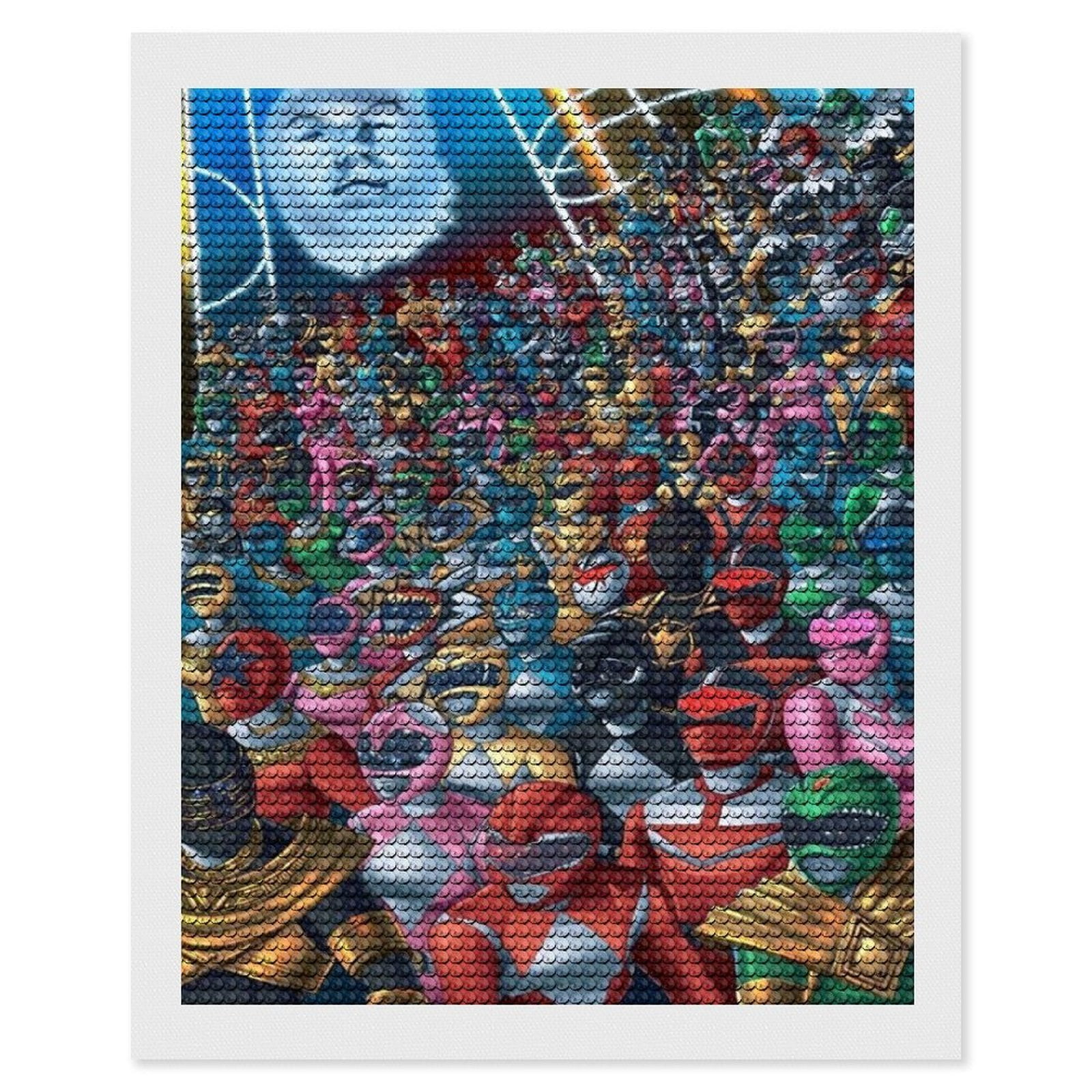 Power Rangers Diamond Art Kits, 5D Diamond Art for Home Wall Art Decor ...