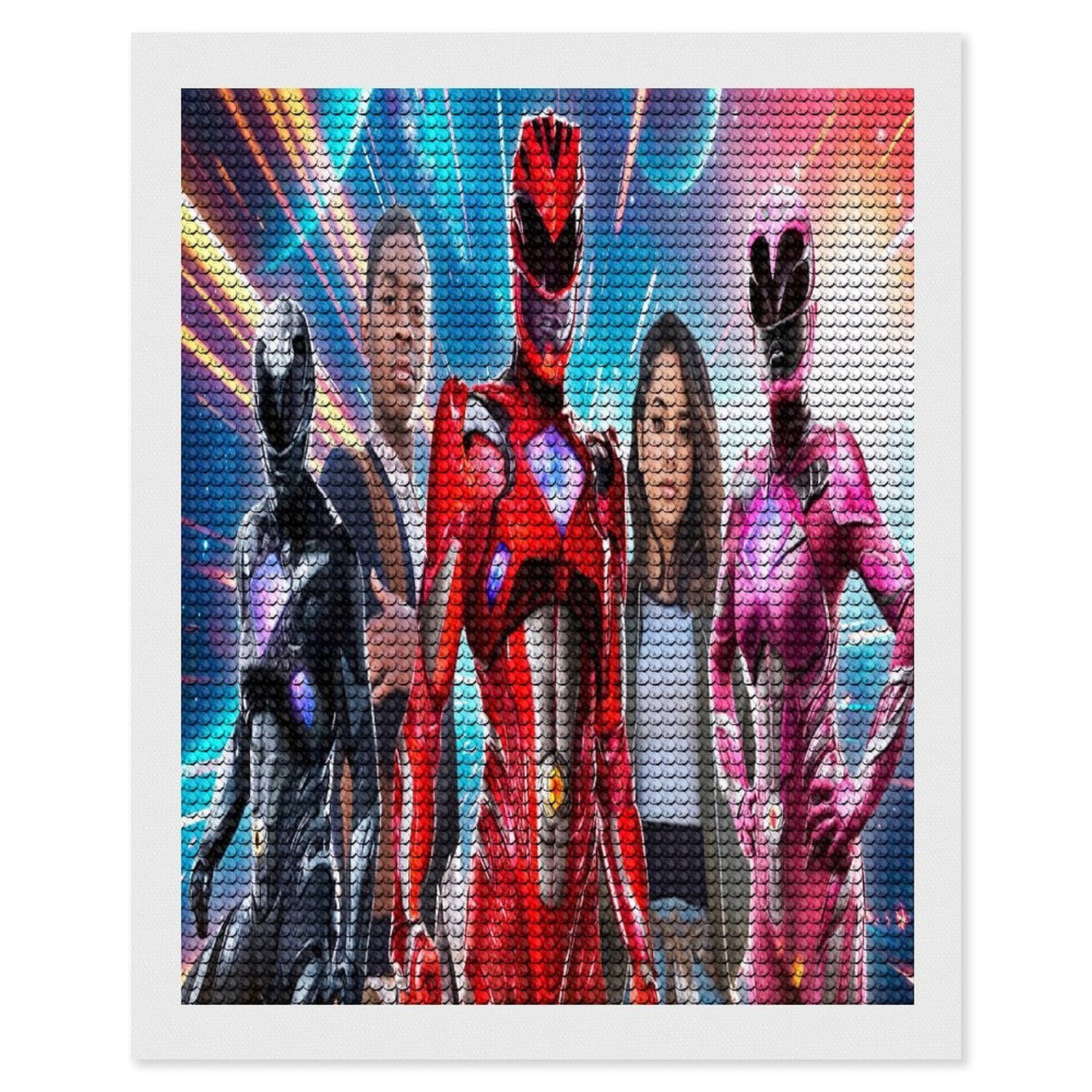 Power Rangers Diamond Art Kits, 5D Diamond Art for Home Wall Art Decor ...