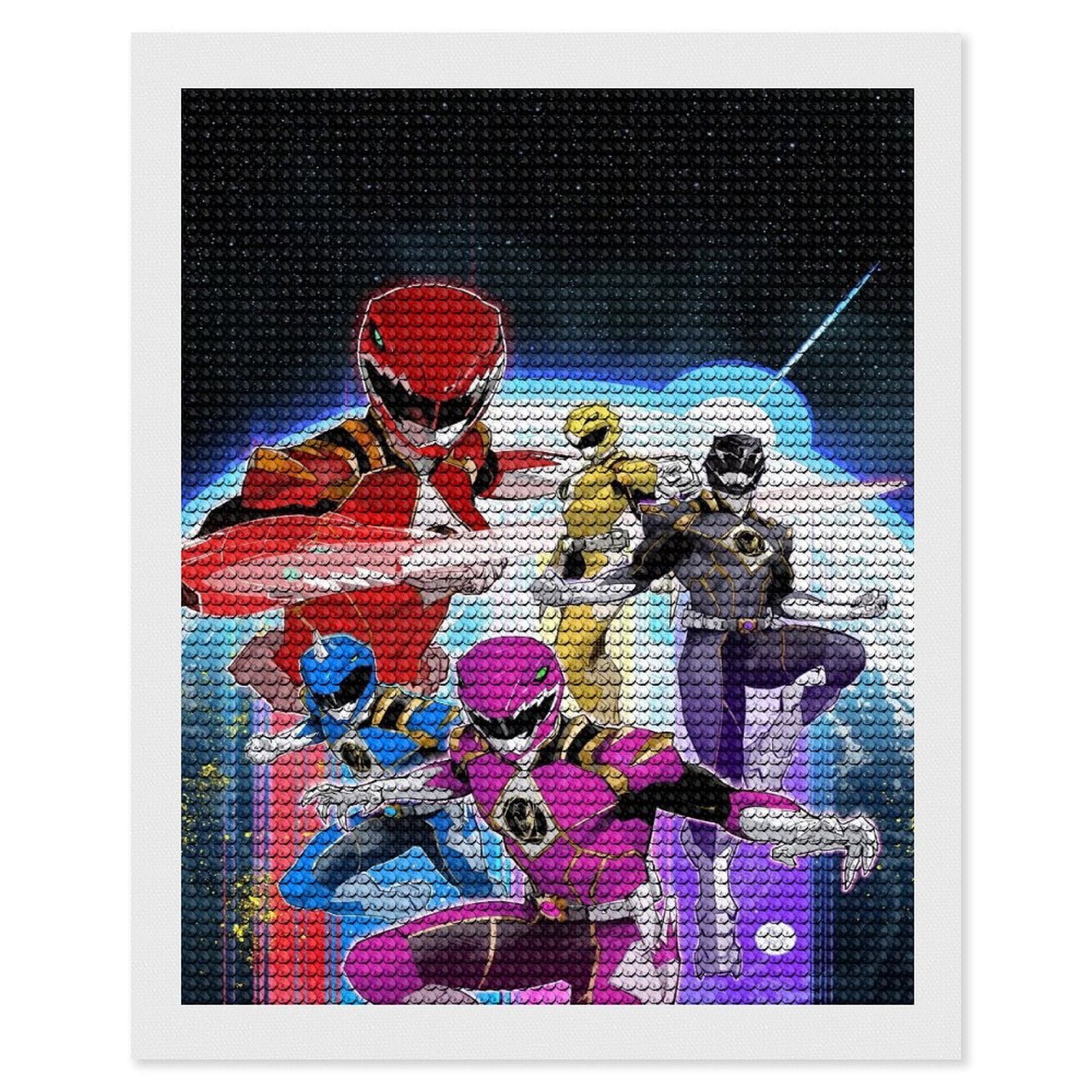 Power Rangers Diamond Art Kits, 5D Diamond Art for Home Wall Art Decor ...