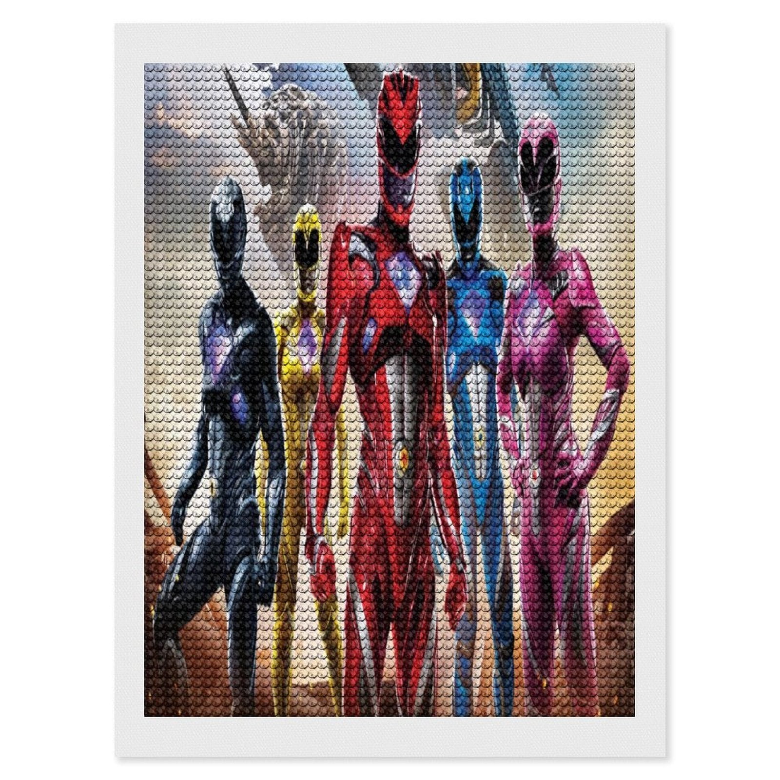 Power Rangers Diamond Art Kits, 5D Diamond Art for Home Wall Art Decor ...