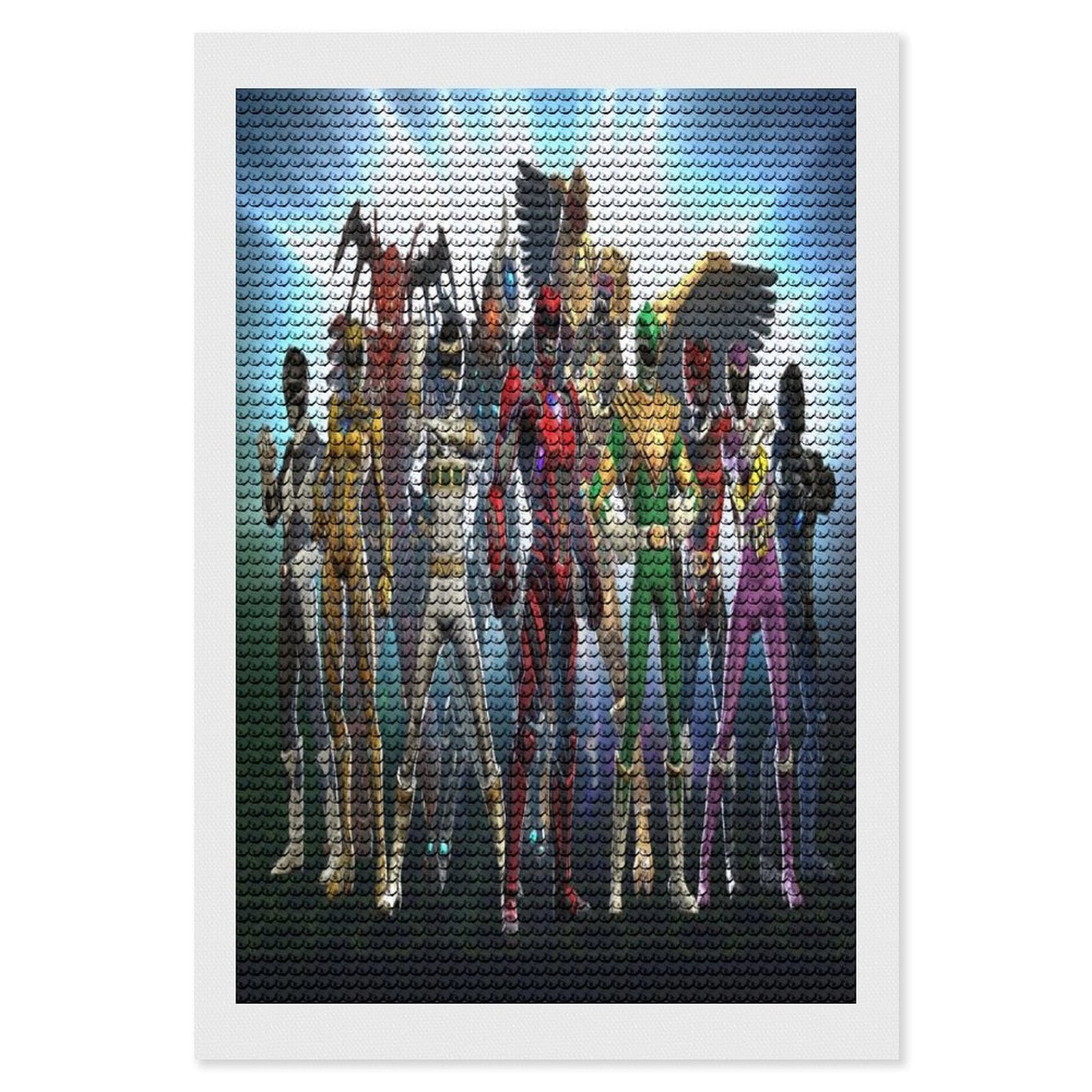Power Rangers Diamond Art Kits, 5D Diamond Art for Home Wall Art Decor ...