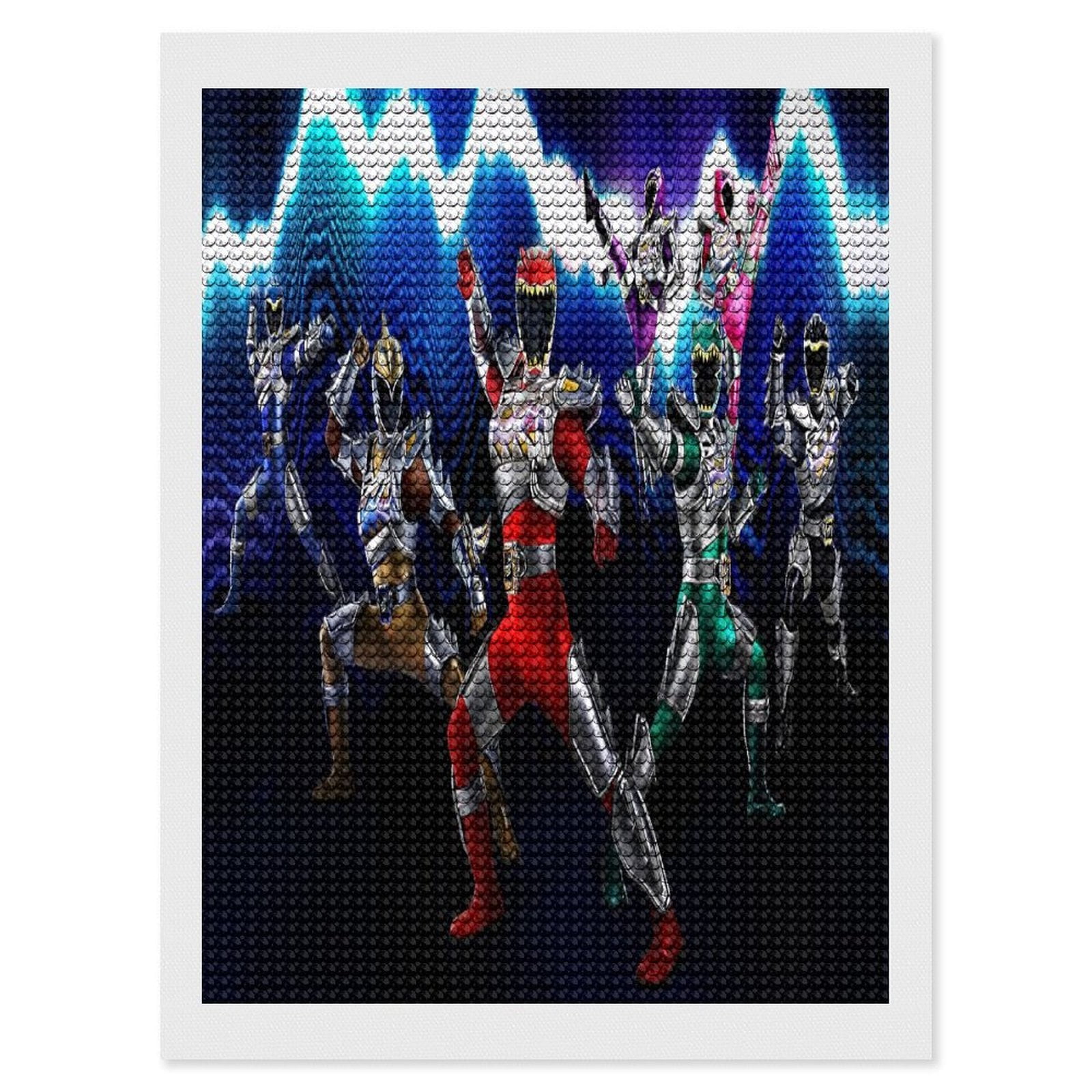 Power Rangers Diamond Art Kits, 5D Diamond Art for Home Wall Art Decor ...