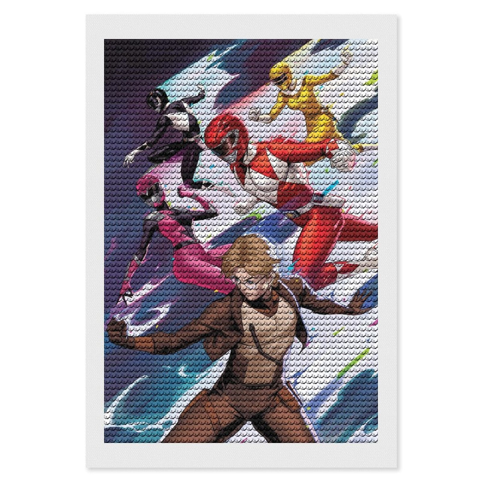 Power Rangers Diamond Art Kits, 5D Diamond Art for Home Wall Art Decor ...