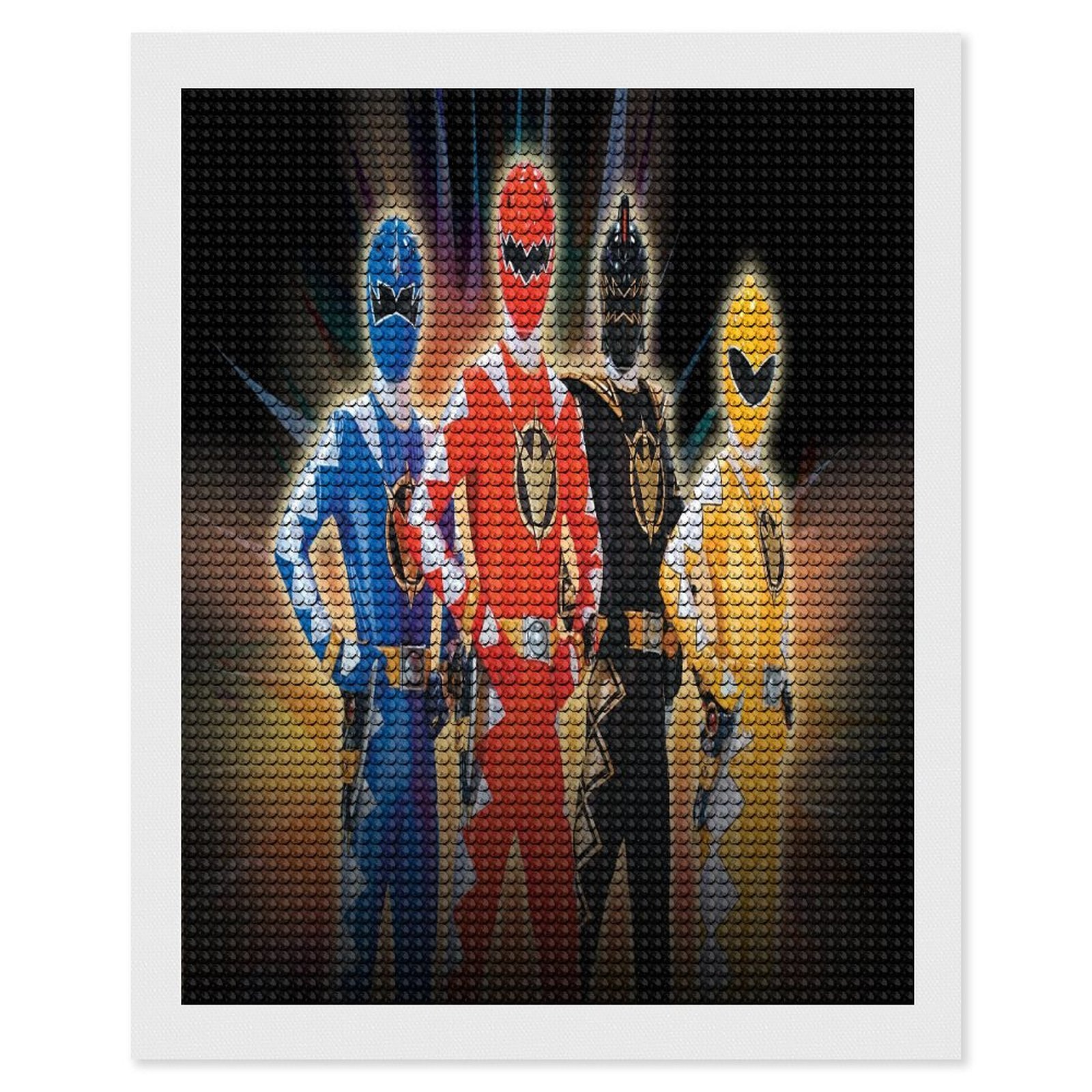 Power Rangers Diamond Art Kits, 5D Diamond Art for Home Wall Art Decor ...
