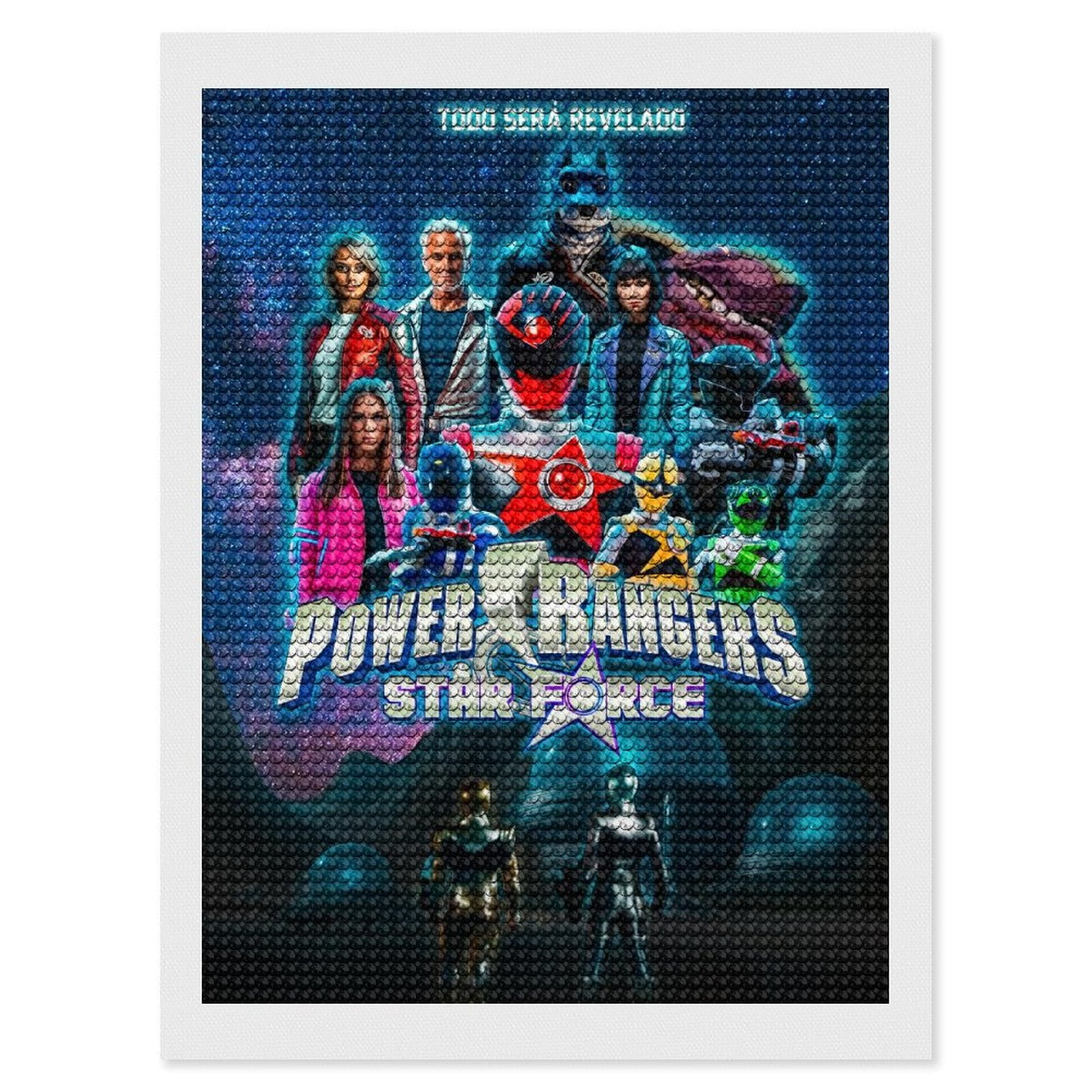 Power Rangers Diamond Art Kits, 5D Diamond Art for Home Wall Art Decor ...