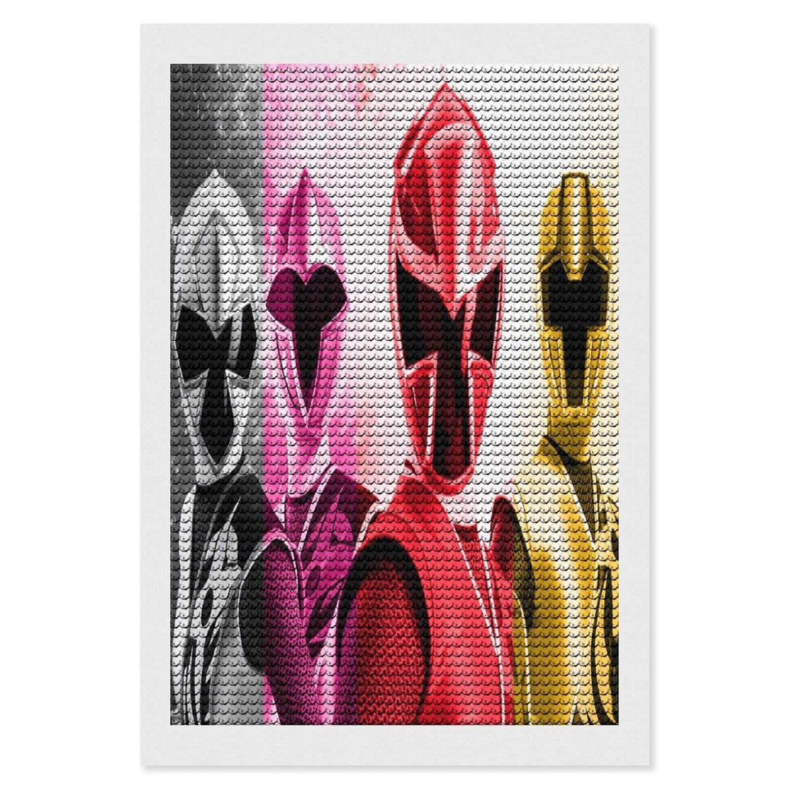 Power Rangers Diamond Art Kits, 5D Diamond Art for Home Wall Art Decor ...