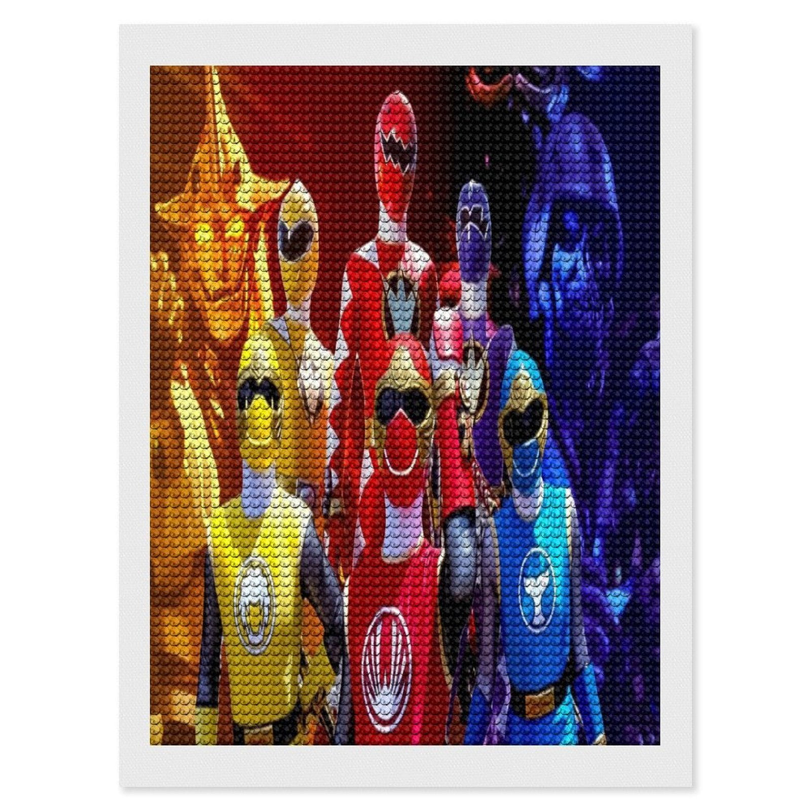 Power Rangers Diamond Art Kits, 5D Diamond Art for Home Wall Art Decor ...