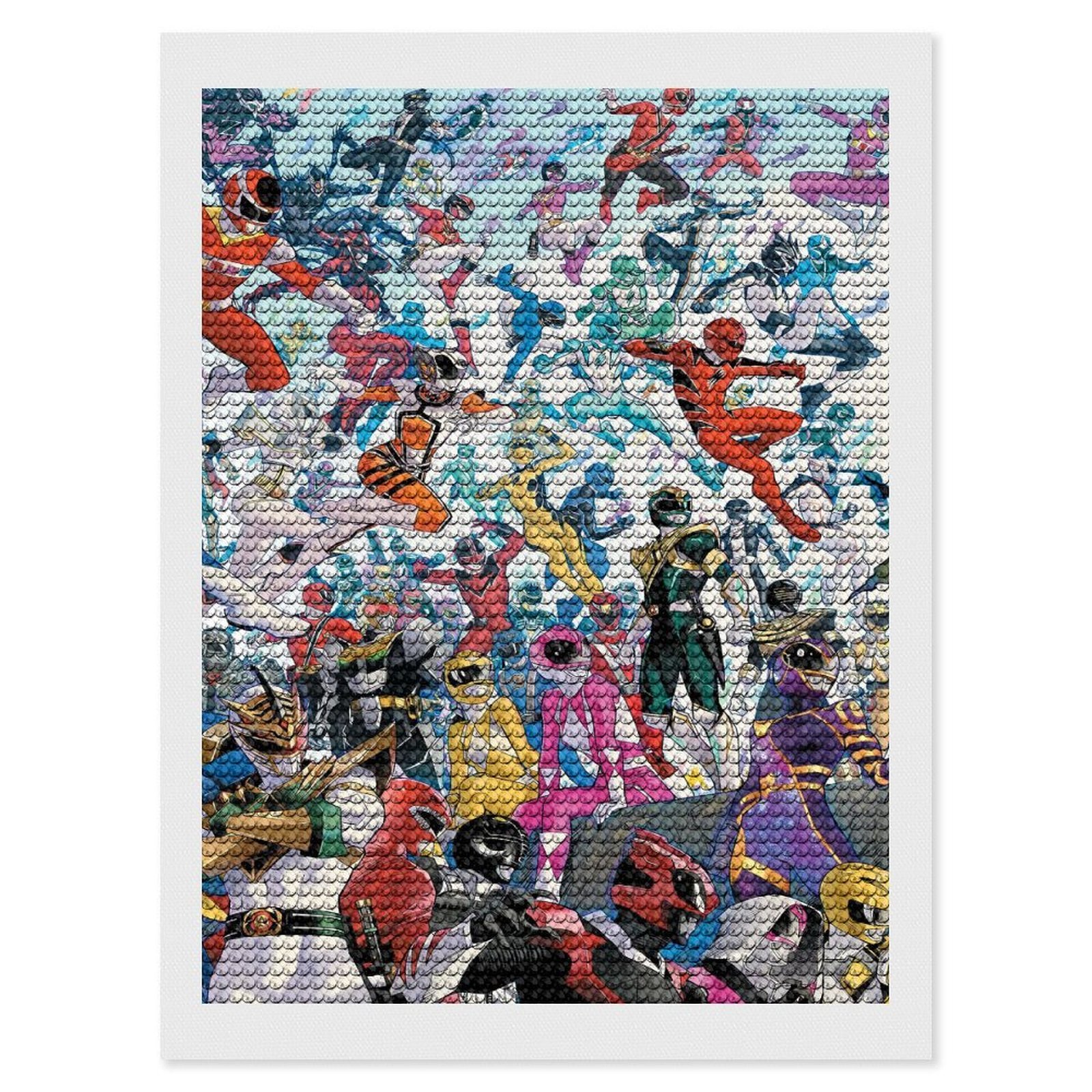 Power Rangers Diamond Art Kits, 5D Diamond Art for Home Wall Art Decor ...