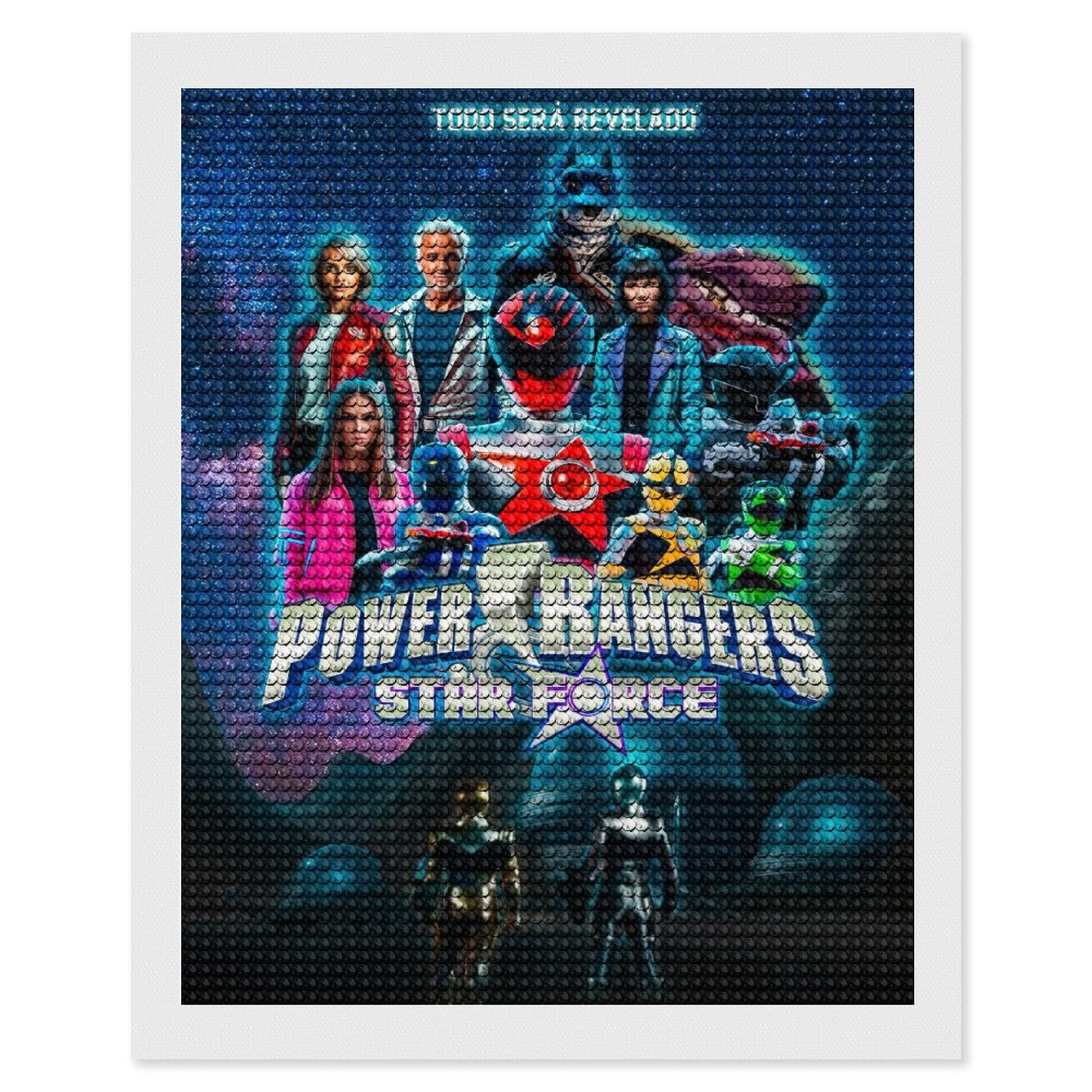 Power Rangers Diamond Art Kits, 5D Diamond Art for Home Wall Art Decor ...