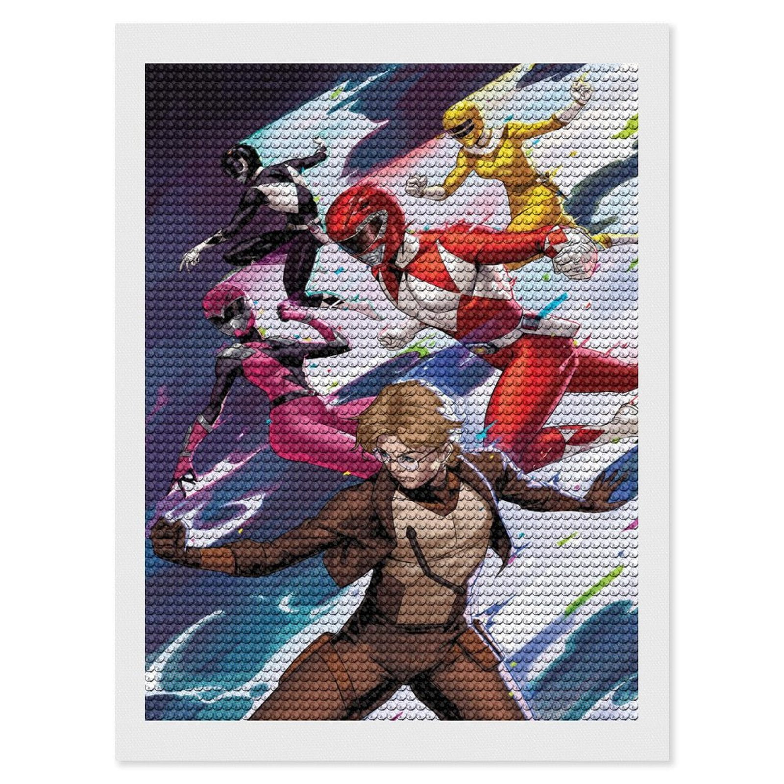 Power Rangers Diamond Art Kits, 5D Diamond Art for Home Wall Art Decor ...