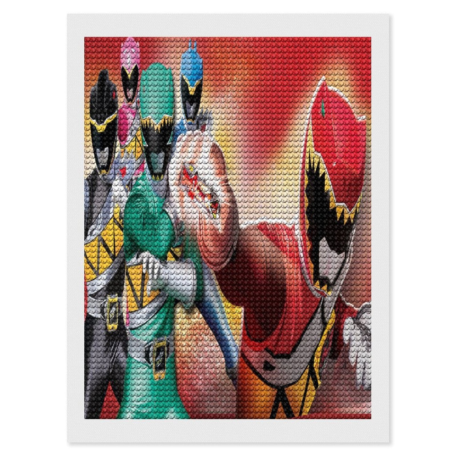 Power Rangers Diamond Art Kits, 5D Diamond Art for Home Wall Art Decor ...