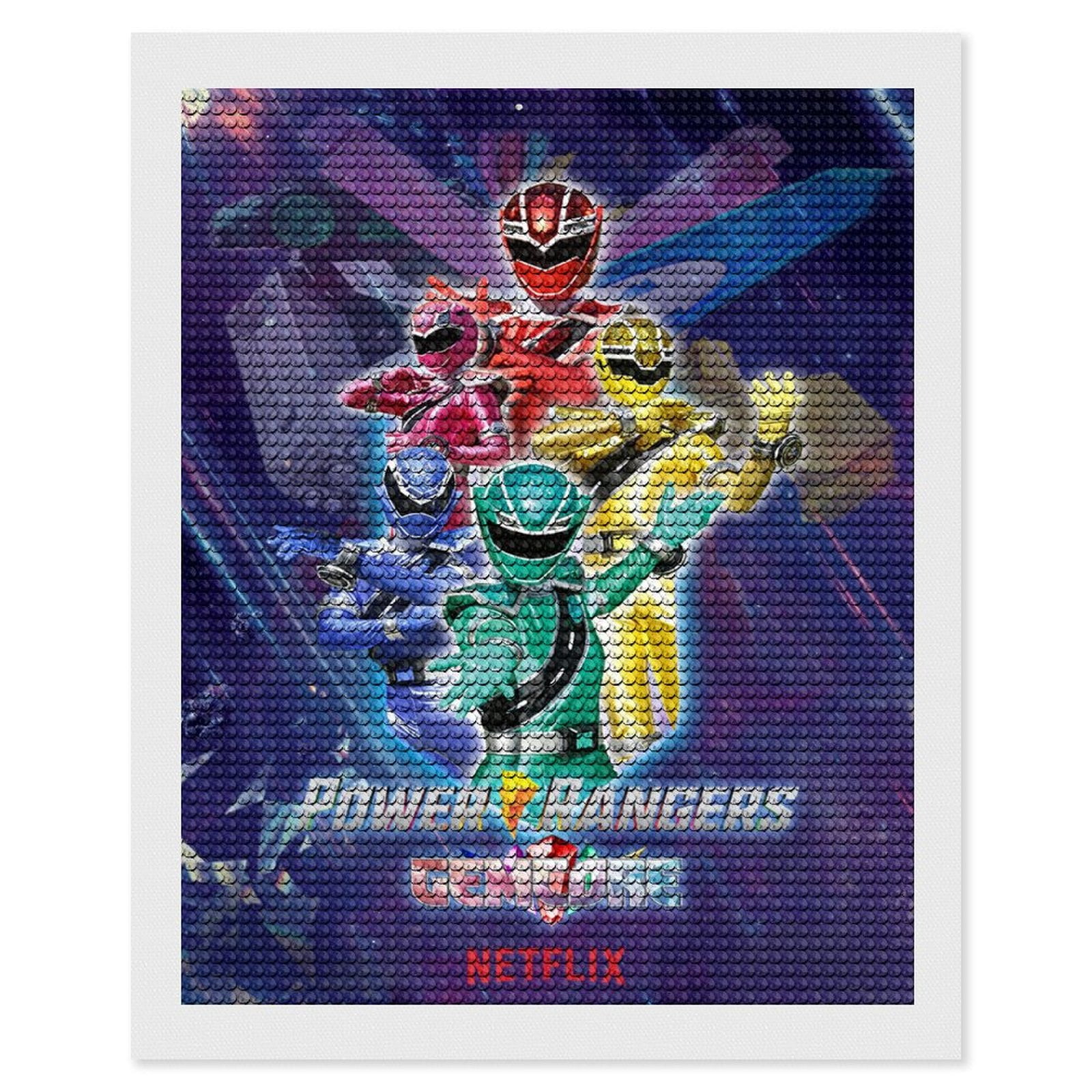 Power Rangers Diamond Art Kits for Adults Beginners Round 5D Paint with ...