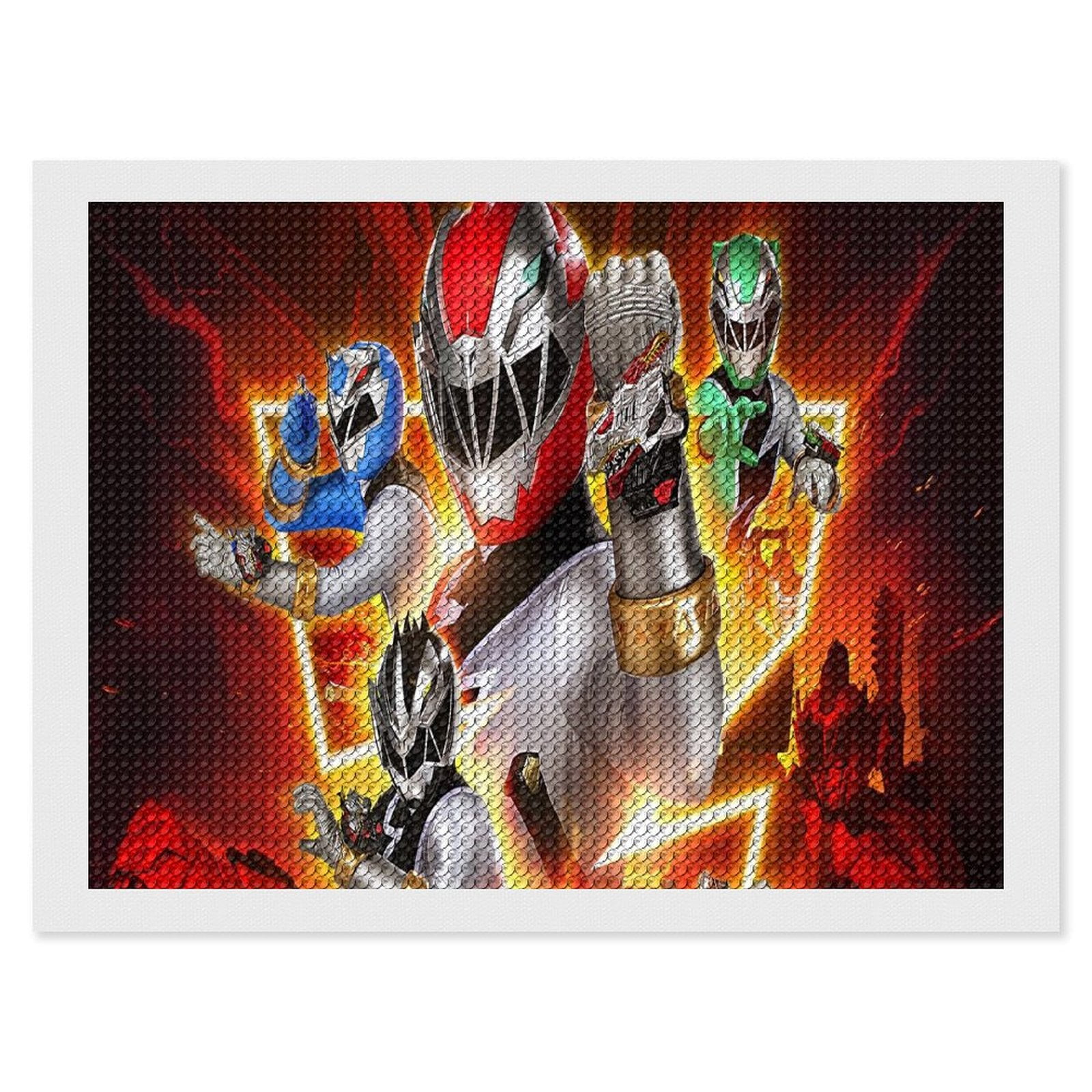 Power Rangers Diamond Art Kits for Adults Beginners Round 5D Paint with ...